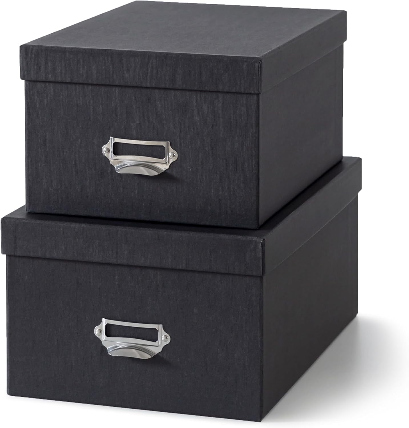 hltysuo HCOCM Soul & Lane Black Decorative Cardboard Storage Boxes with ...