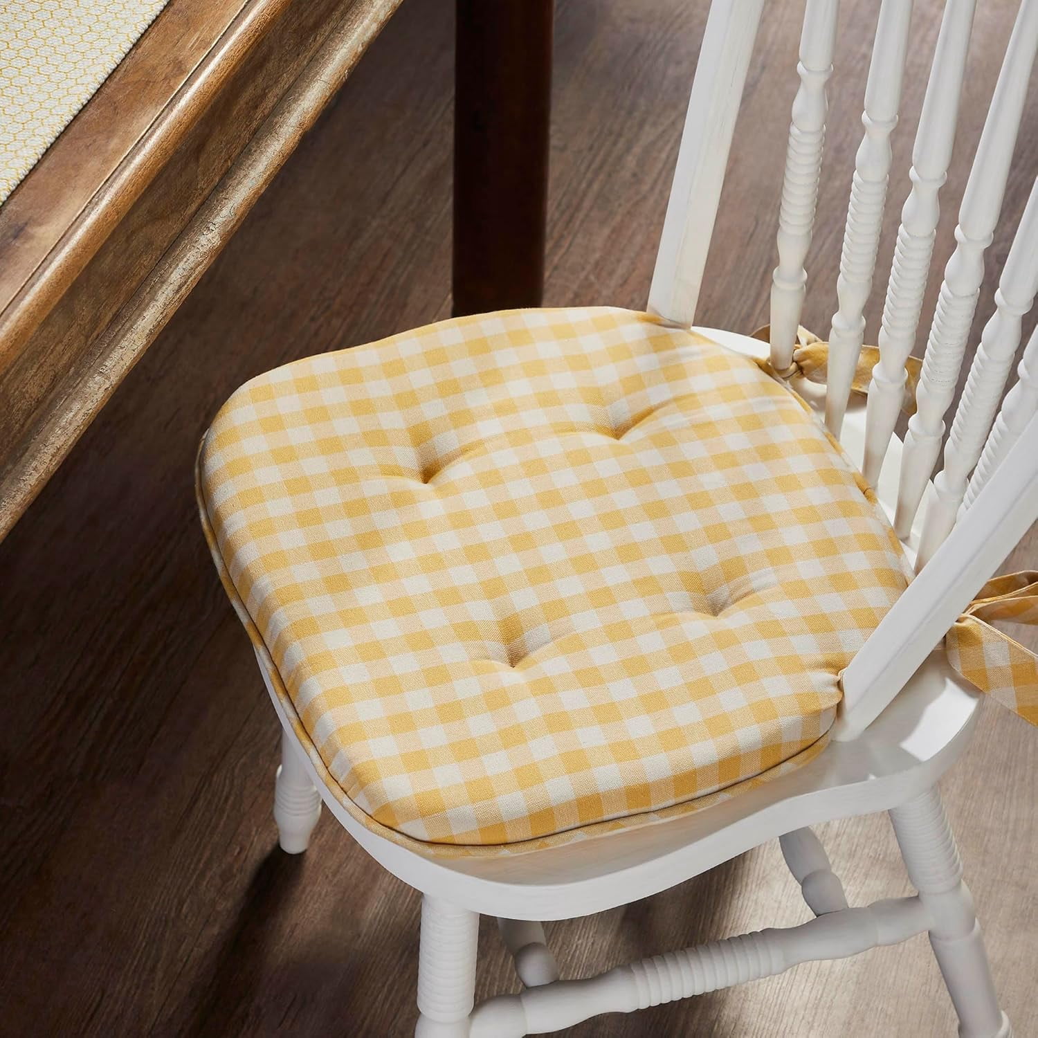 hltysuo HIPOTY Honey Check Chair Pad 16.5x18 - Walmart.com