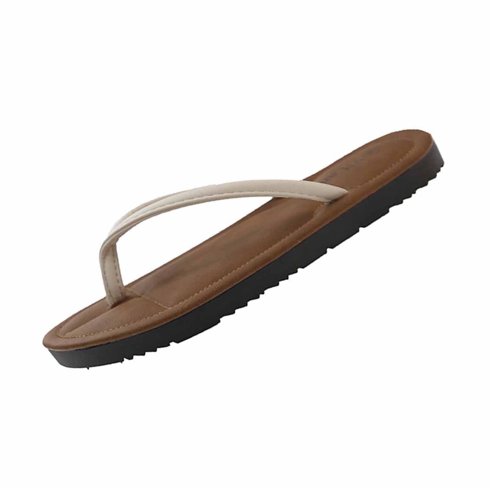 hlysgo Orthopedic Flip Flops for Wome Beach Sandals with Arch Support ...