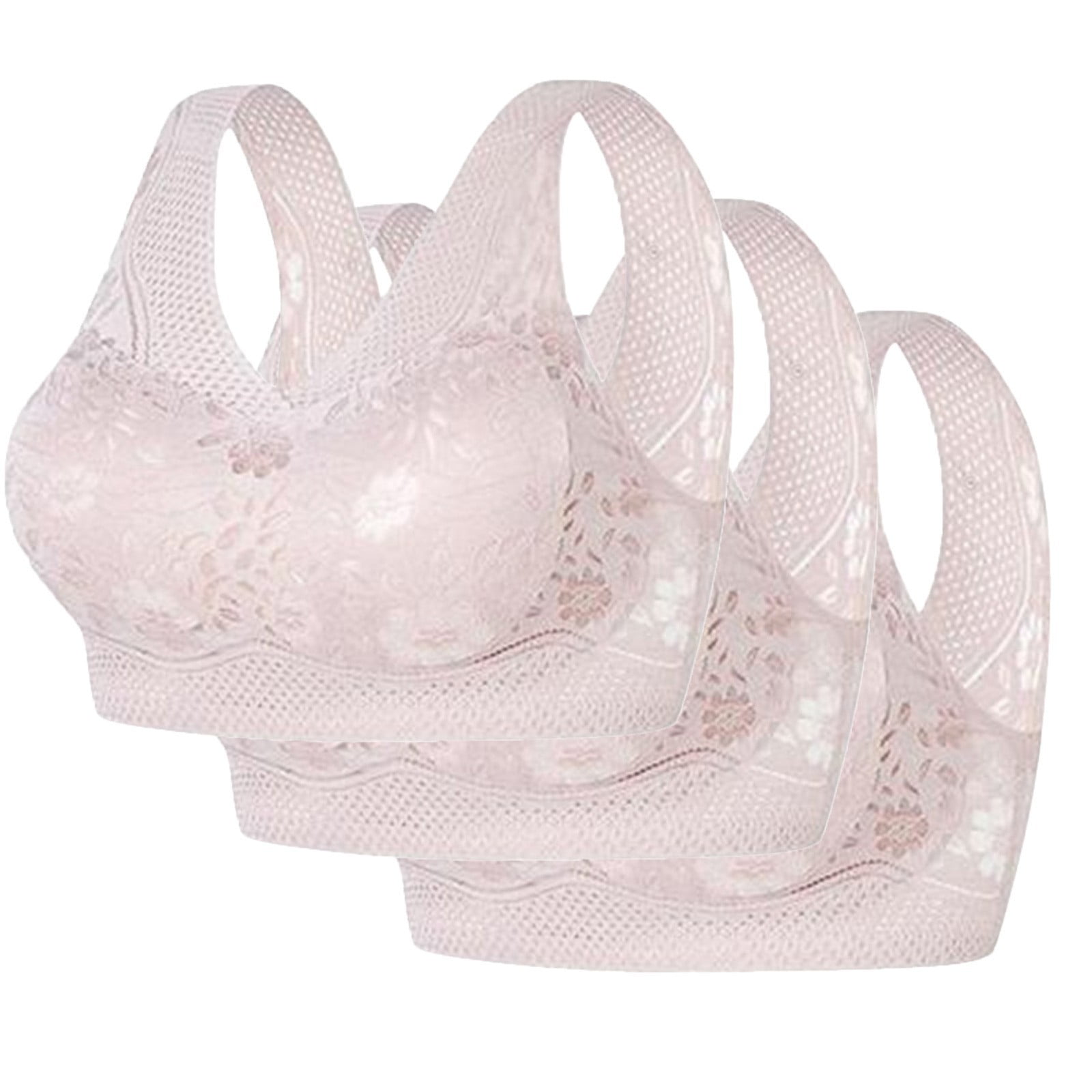 hoadeuw Sports Bras for Women Pack Of 3 Women's Bra Without Underwire ...
