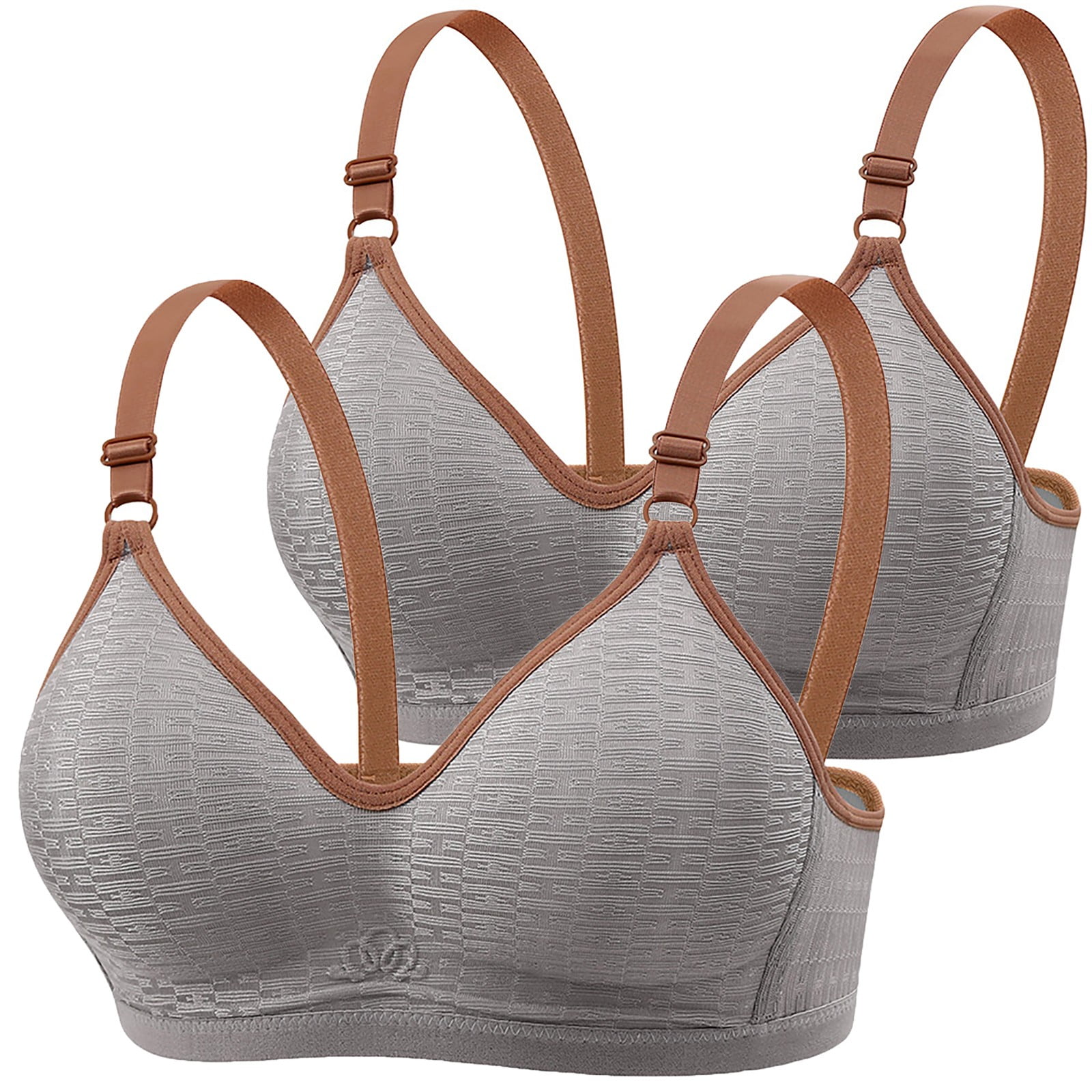 hoadeuw No Underwire Bras for Women 2 Piece Anti Sagging Rims Sweet ...