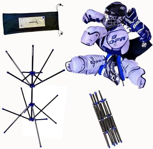 hockey gear drying rack - heavy duty aluminum collapsible portable ...