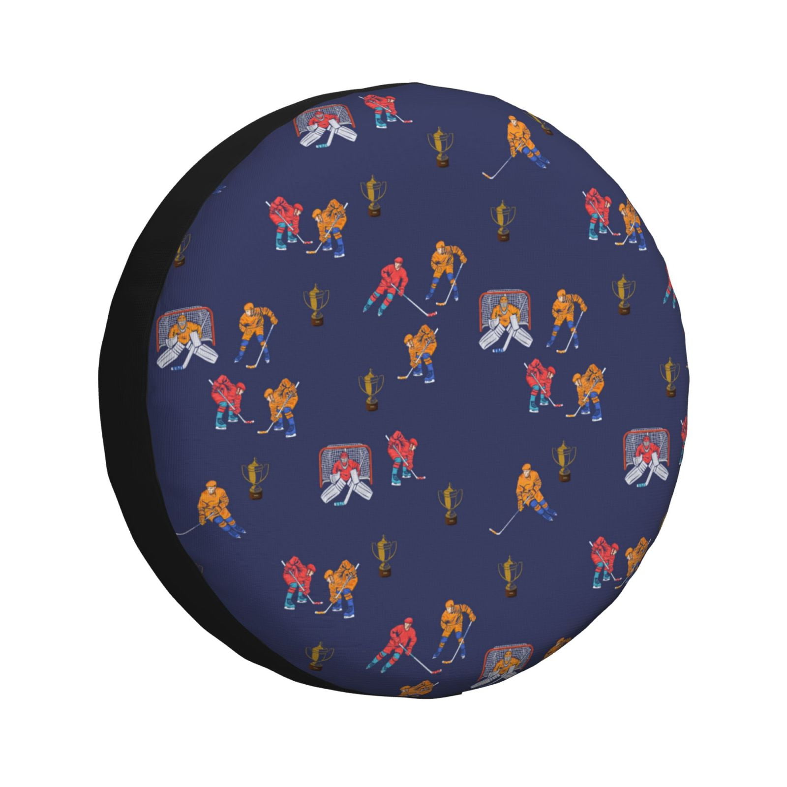 hockey players cups navyblue Spare Tire Cover for Trailer Camper RV ...