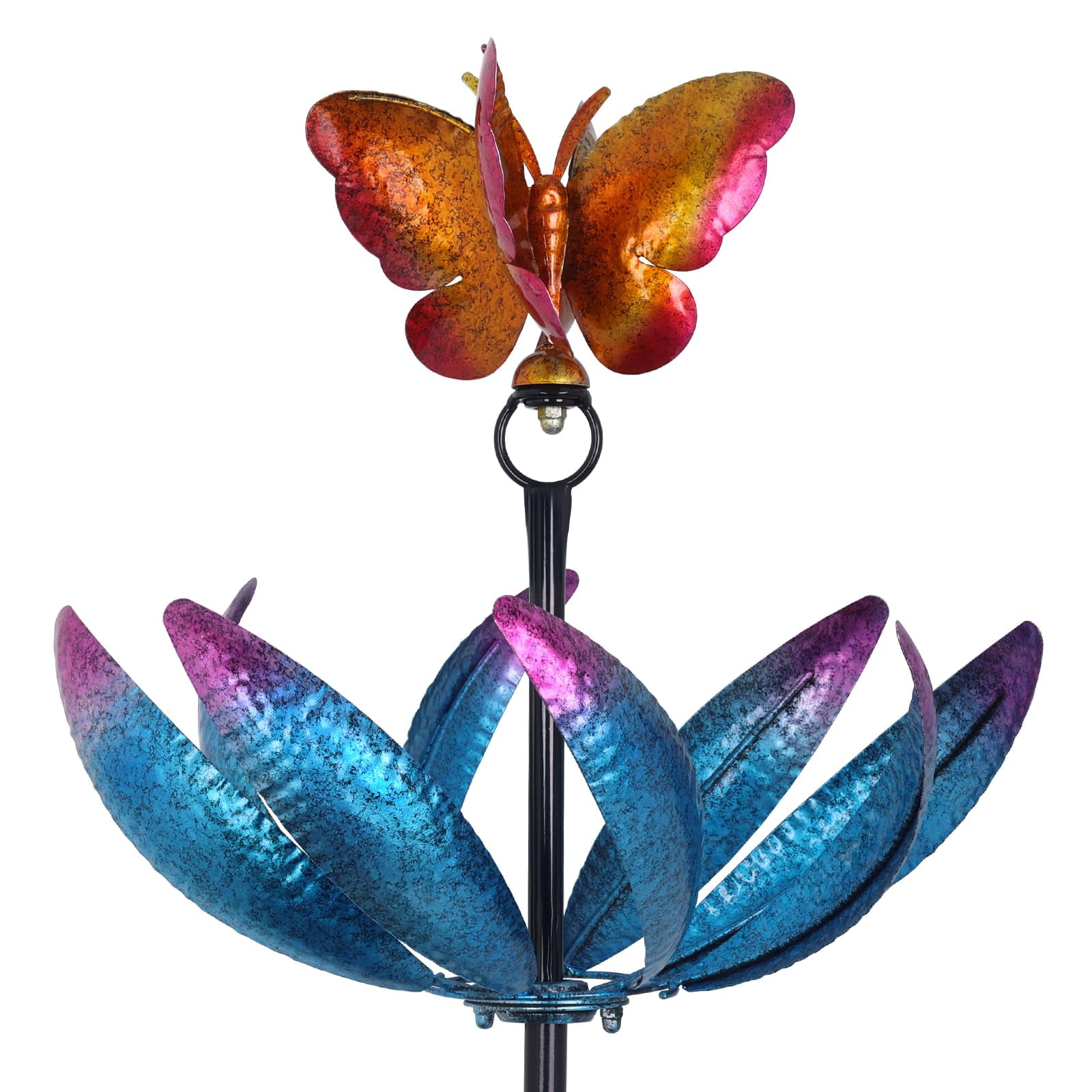 hogardeck Large Outdoor Wind IFF17 Spinner, 77.6" Metal Tulip Wind ...