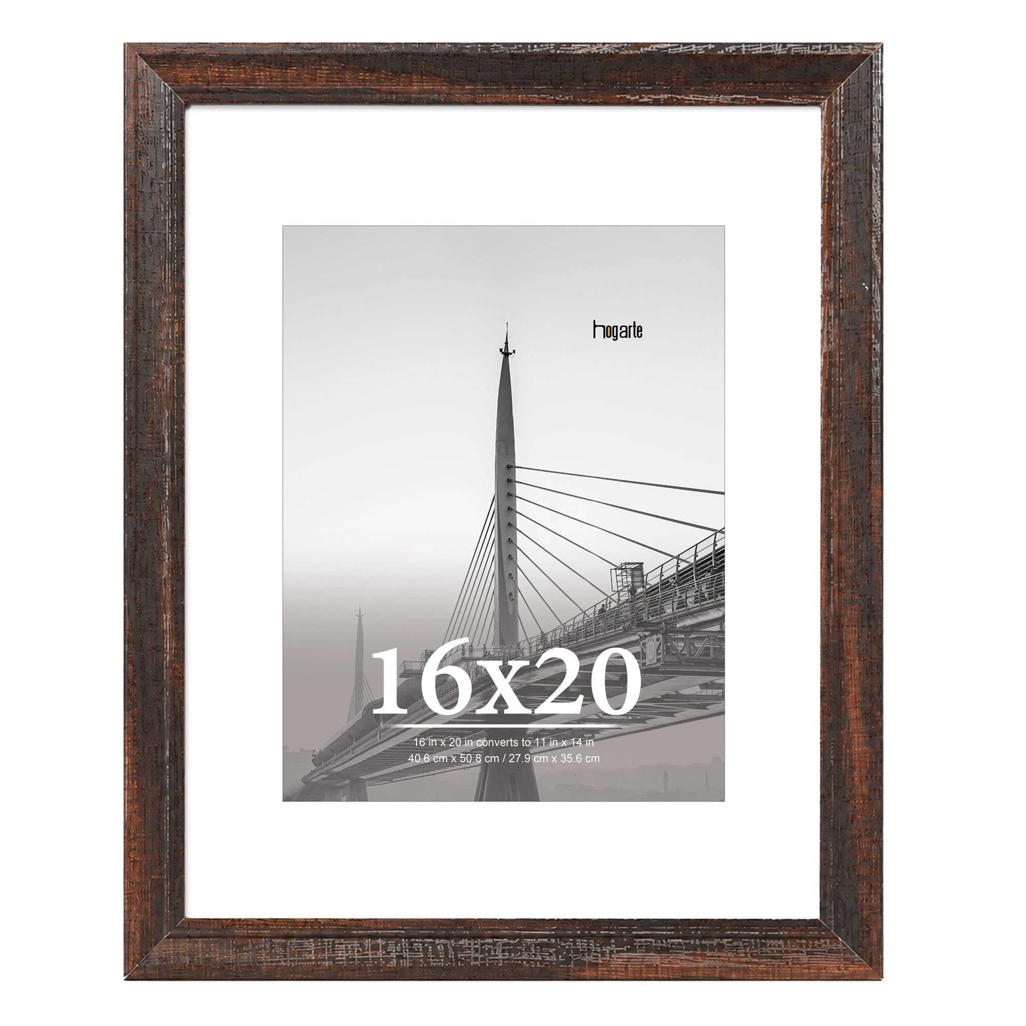 hogarte 16x20 Wooden Picture Frames, Poster Picture Frame with 11x14 ...
