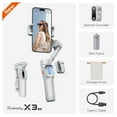 hohem iSteady X3 SE Gimbal Stabilizer for iPhone, Smartphone Foldable ...