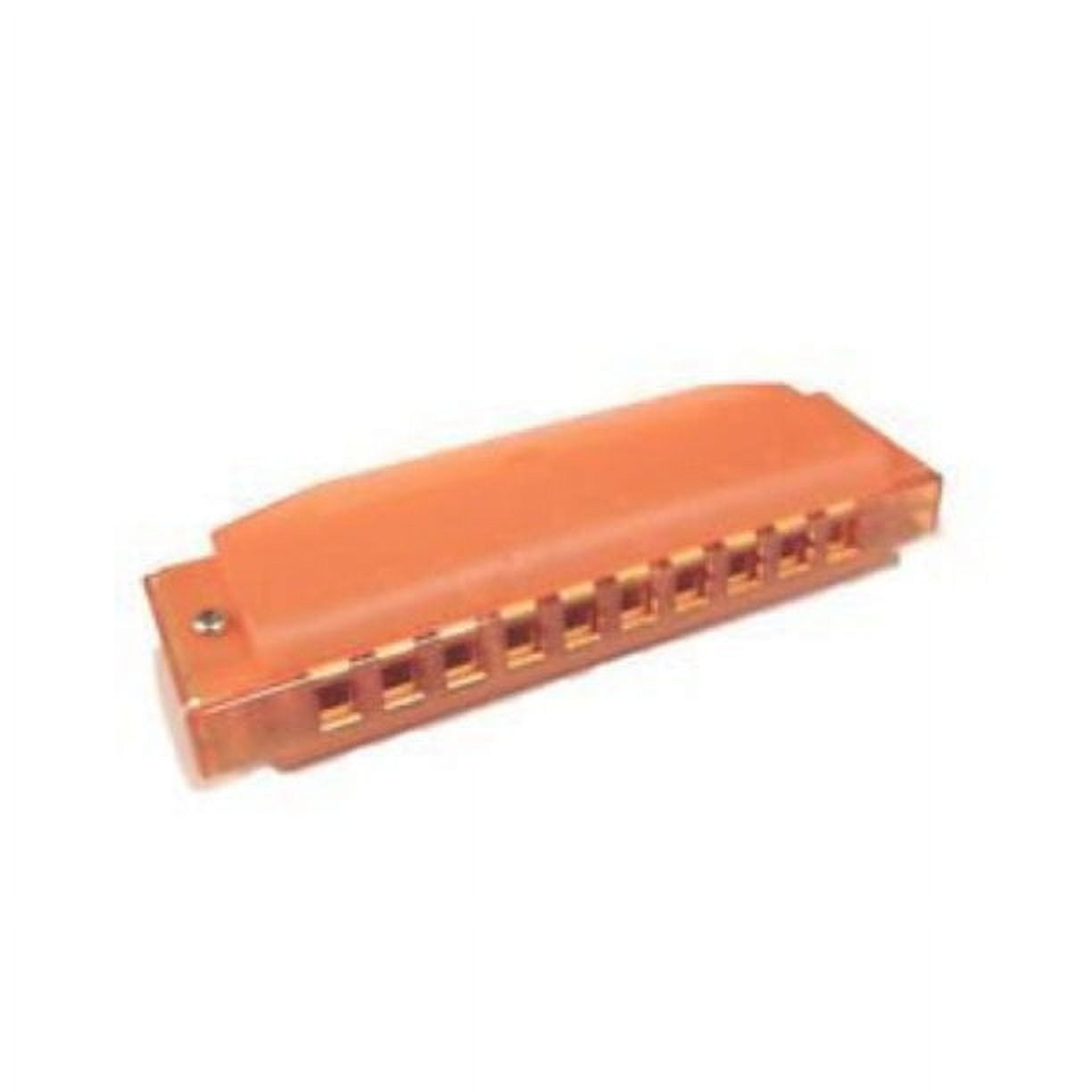 hohner clearly colorful translucent harmonica - orange - Walmart.com