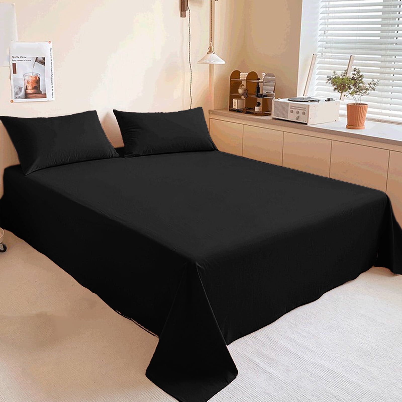 Ruihua 100 Washed Cotton Bedding Sheets Sets Cover Size Queen Luxe