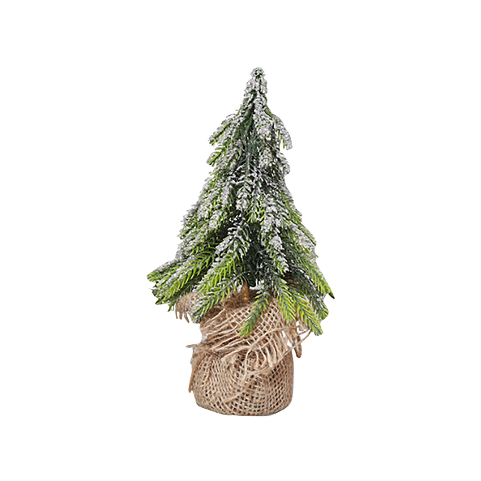 hoksml Christmas Decorations Snowflake Flocking Christmas Table Tree ...