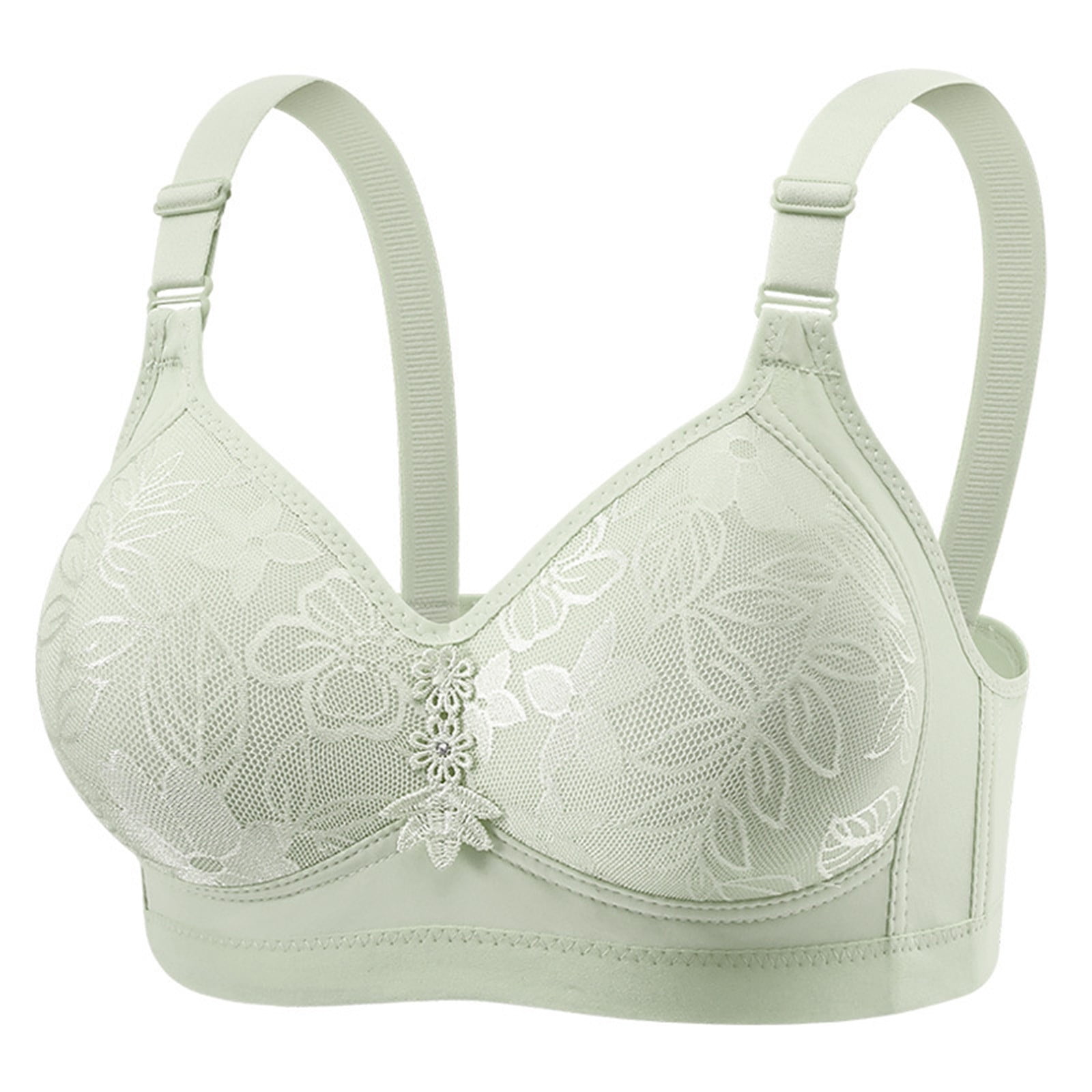 hoksml Everyday Underwear Bras, Woman's Embroidery Summer Thin Style ...