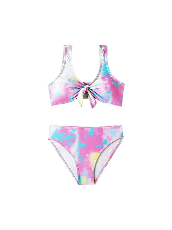 Bluey Girls Spaghetti Strap Tankini Swimsuit with UPF 50, Sizes 4/5-7/8 ...