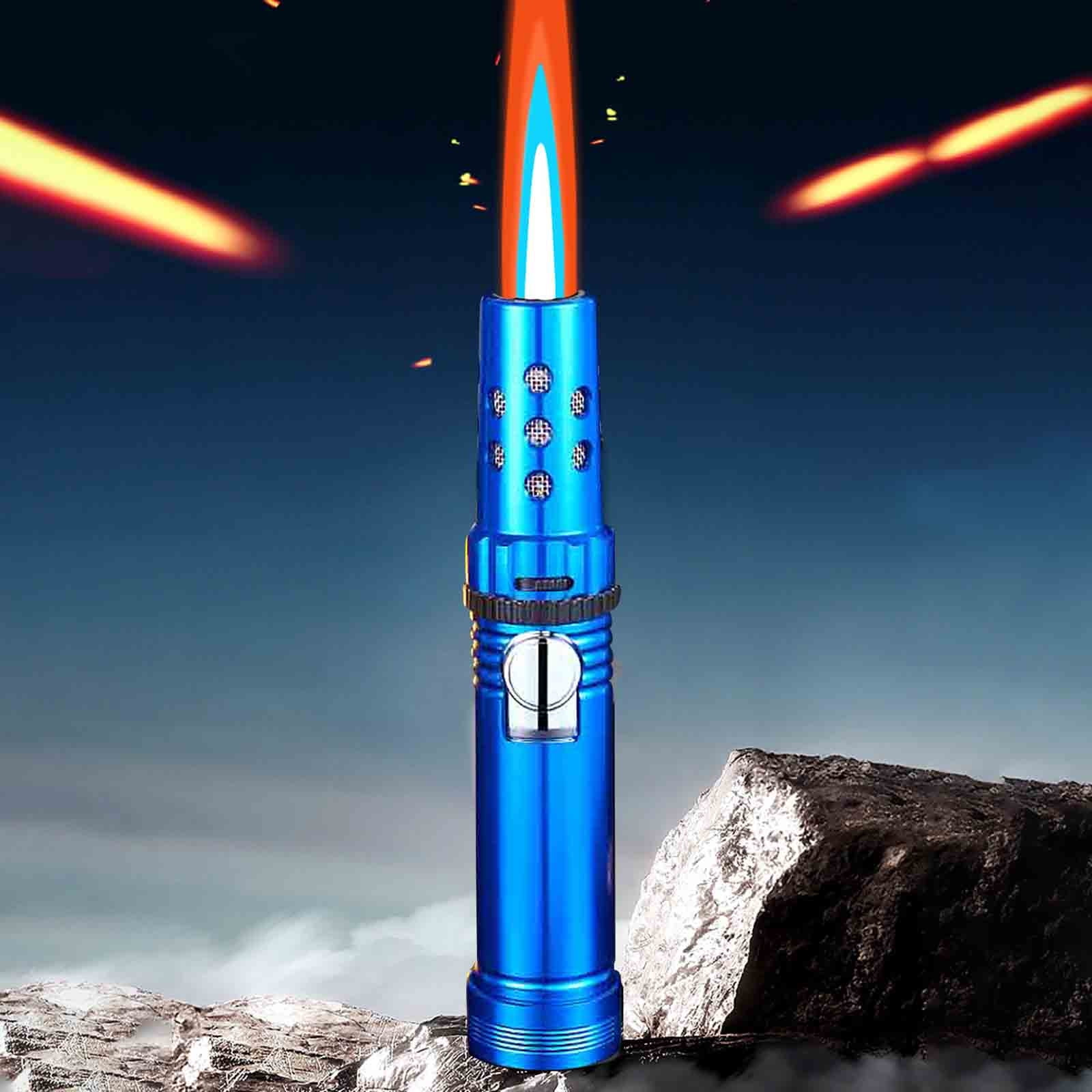 hoksml Metal Gas Lighter Windproof High Temperature Spitfire Household Kitchen High Temperature ...