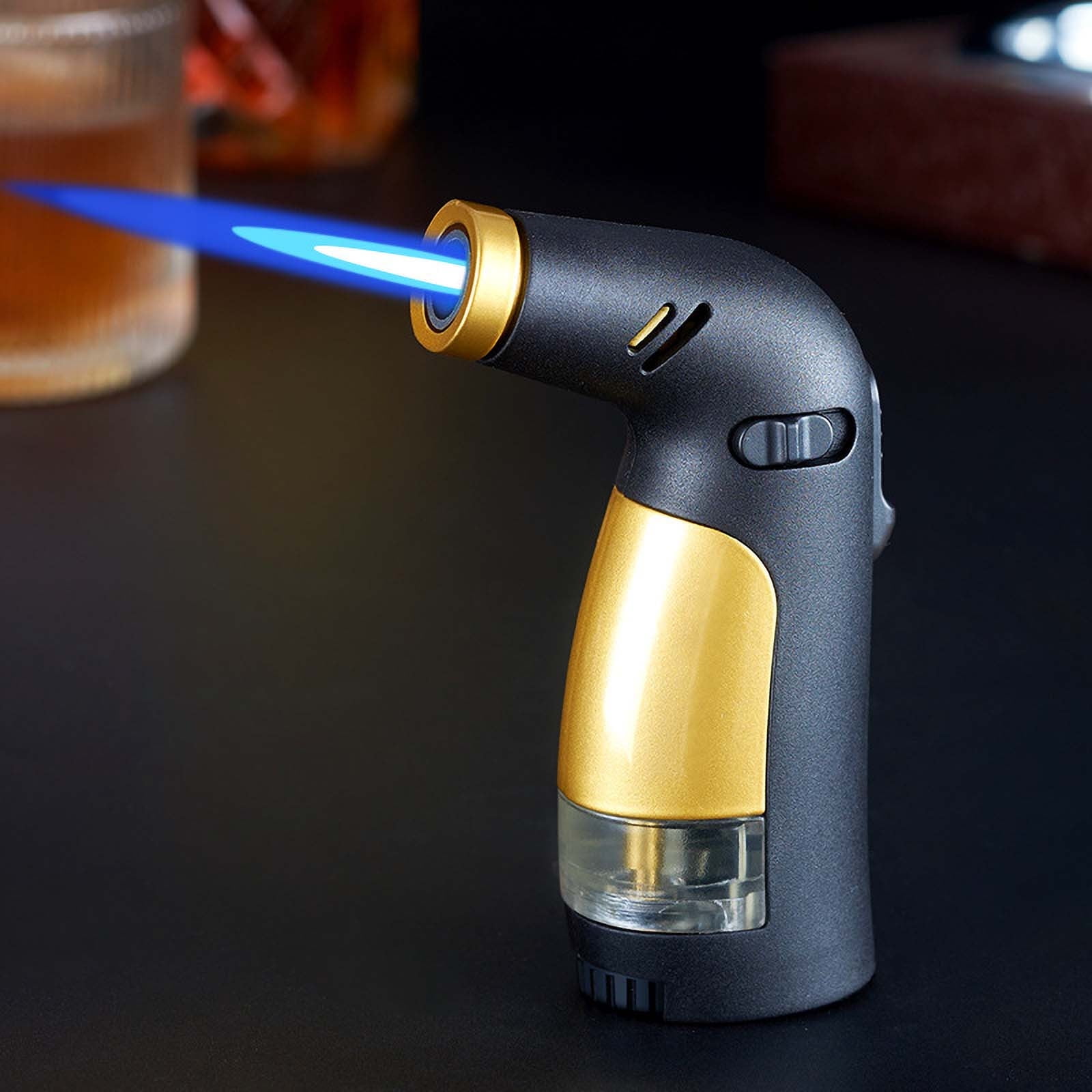 RuiHua Metal Lighter Bend Blast Flameproof Outdoor Barbecue Kitchen ...