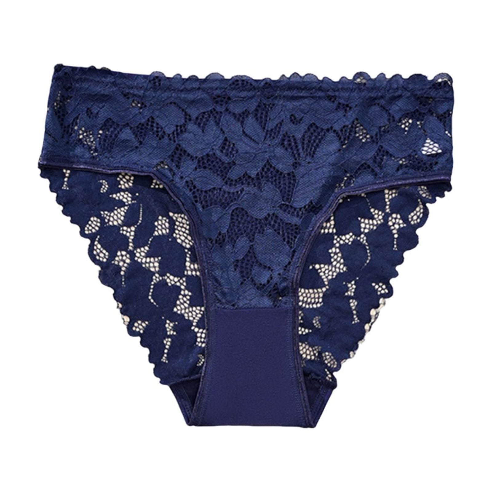 hoksml Plus Size Women's Solid Color Lace Underwear High Waist ...