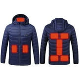 hoksml Smart Heated Jacket for Men and Women with 9-Zone Temperature ...