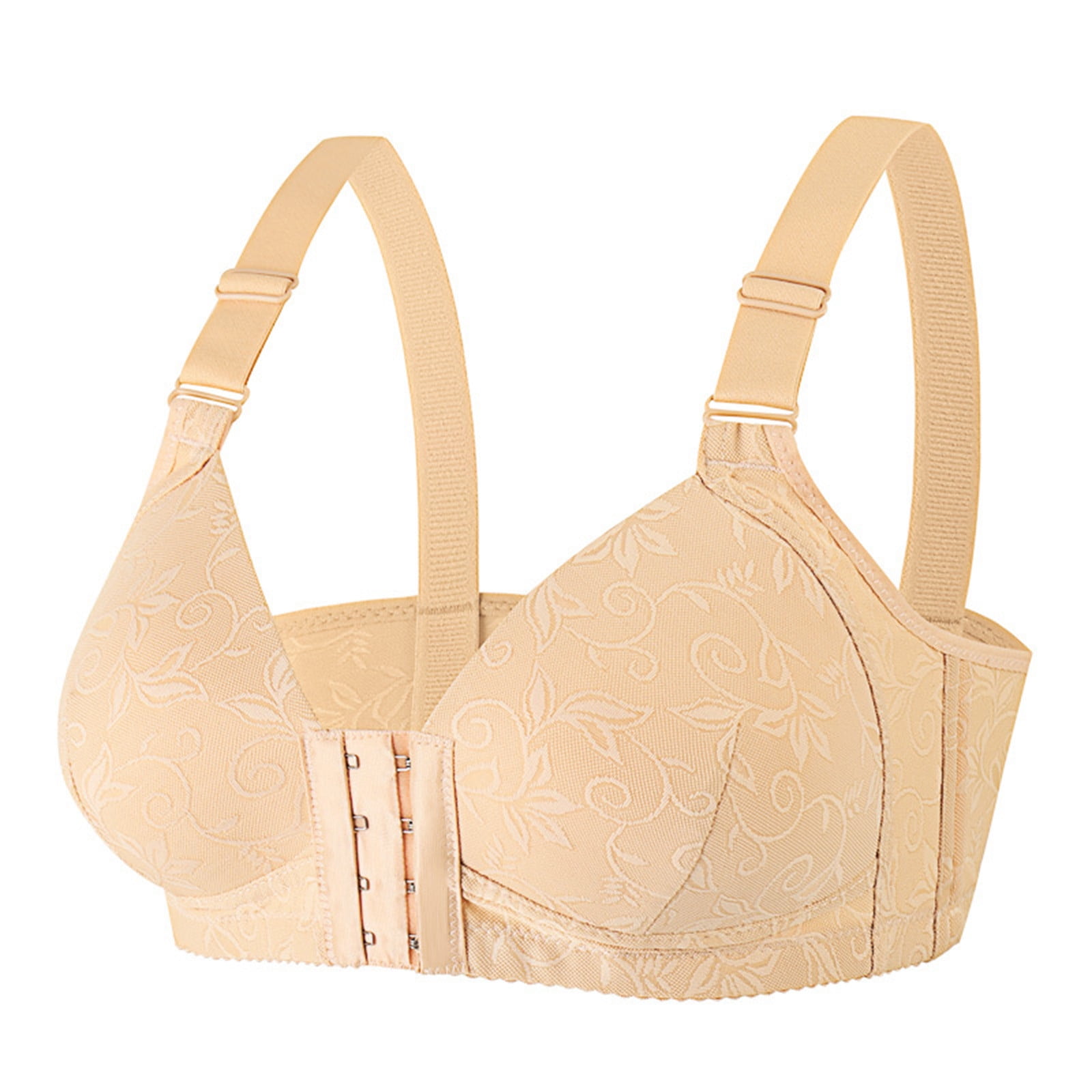 hoksml Wirefree Bras for Women ,Plus Size Front Closure Lace Bra ...