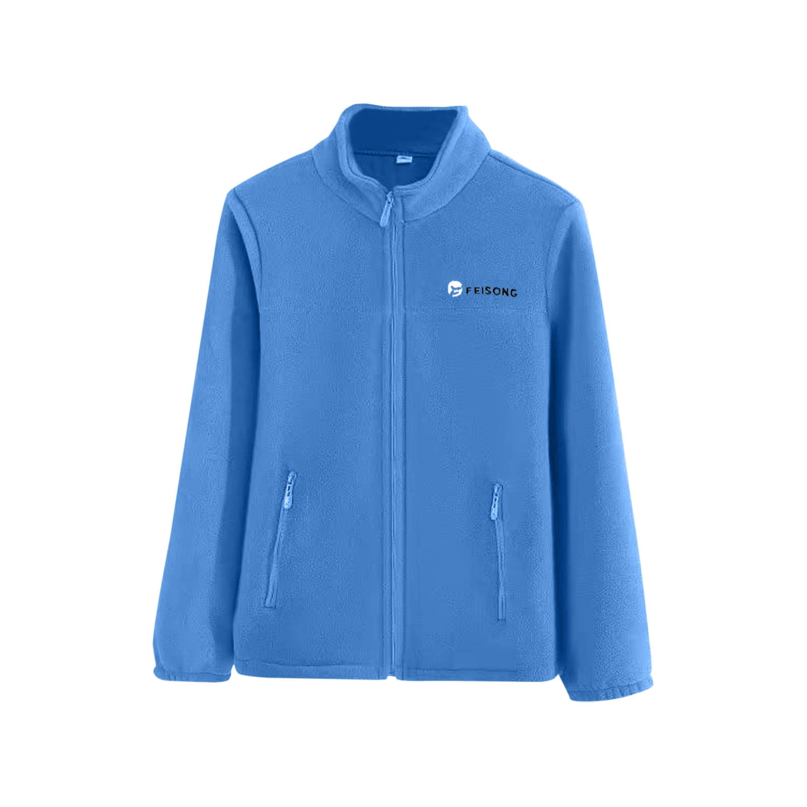 hoksml Women's Lightweight Full Zip Soft Fleece Jacket Fashion Solid ...