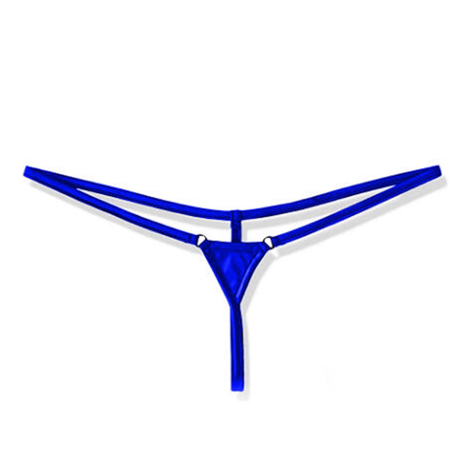 hoksml Women's Low-Rise Cheeky T-Back Thong - Solid Color Micro Mini ...