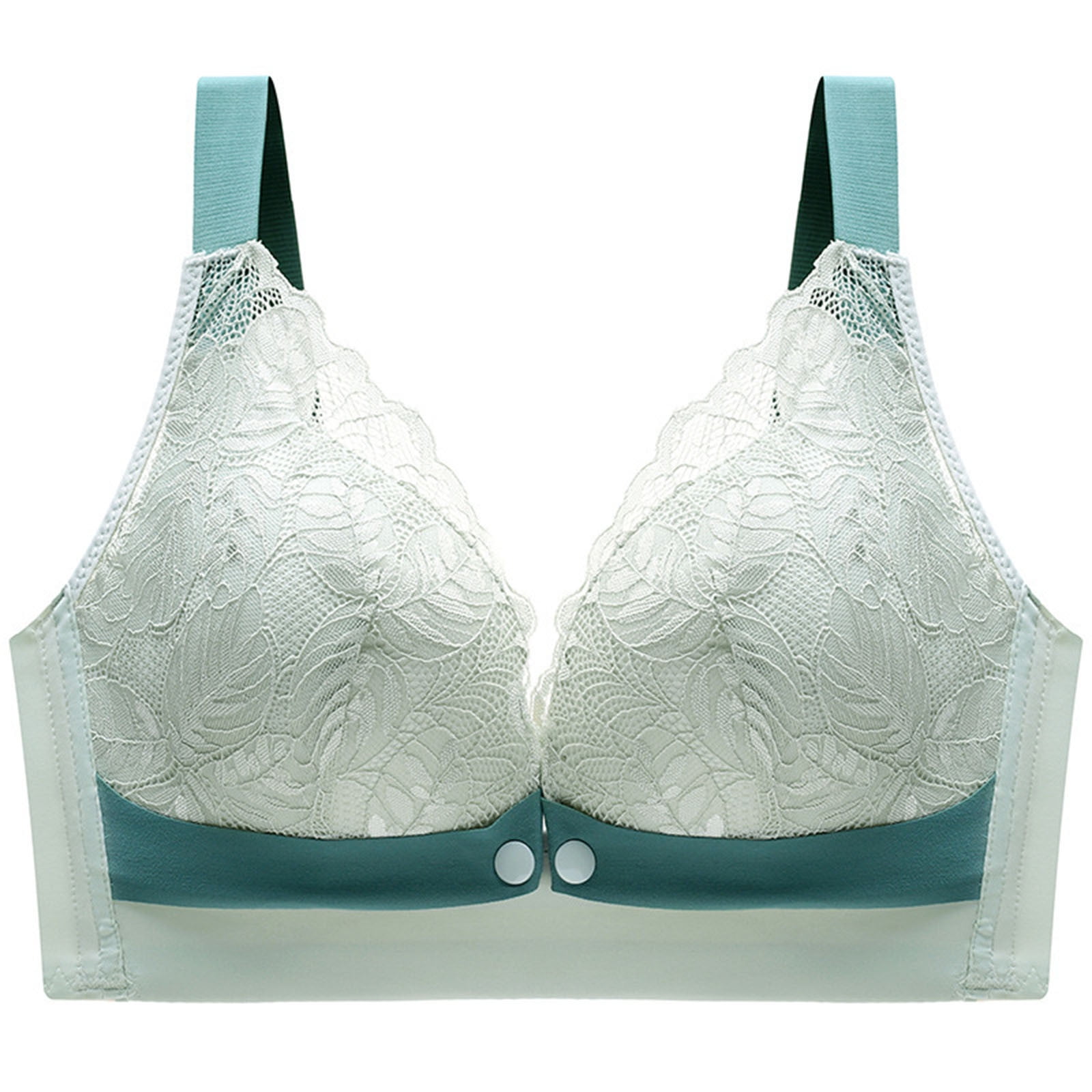 hoksml Women's Nursing Bras Lace Lingerie With No Steel Rings, No Marks ...