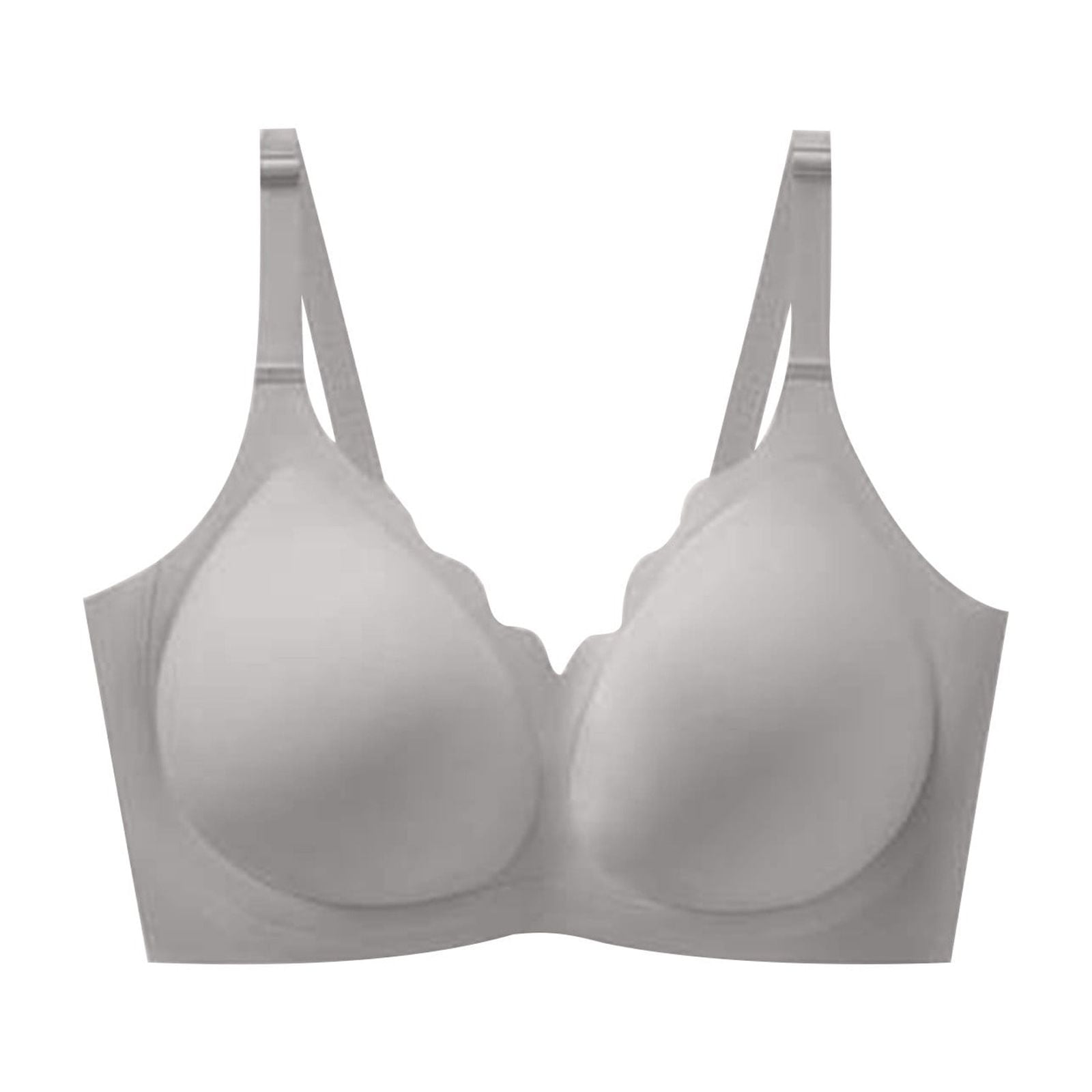 hoksml Women's Plus Size Sports Bras Border Underwear Soft Support ...