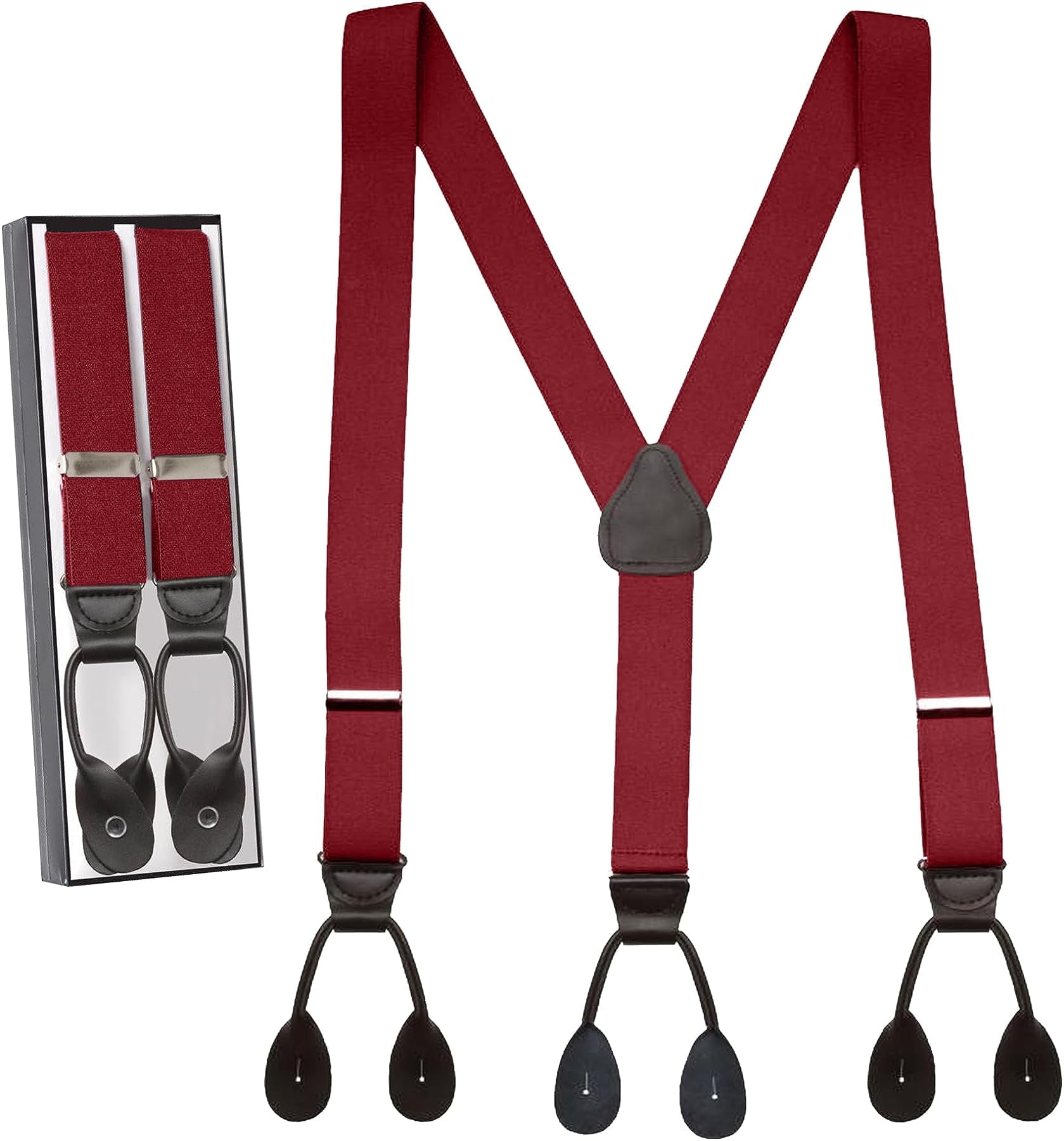 hold'em suspender for men made in usa y-back genuine leather trimmed ...