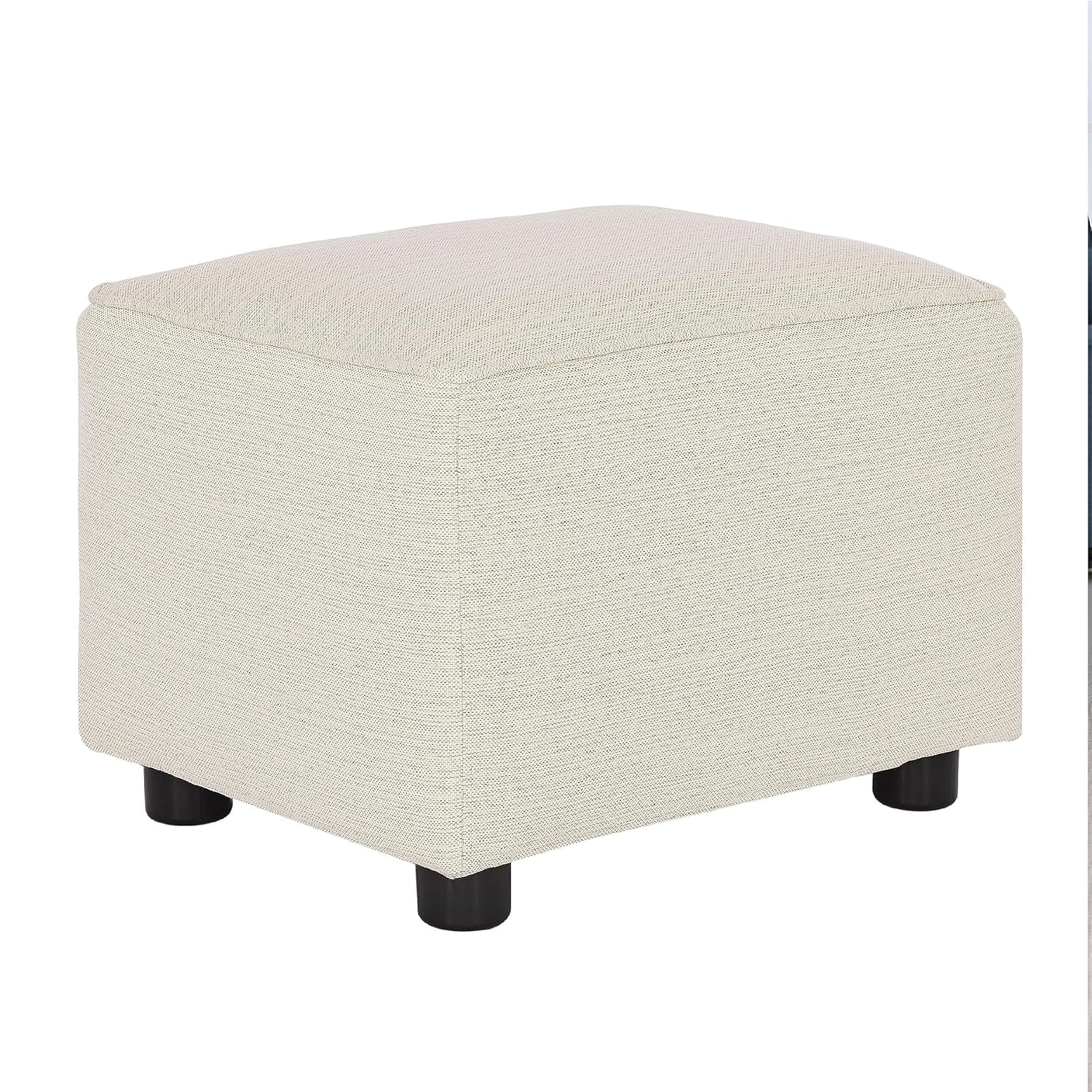 **holland upholstered ottoman in thunder, foot rest stool for nursing ...