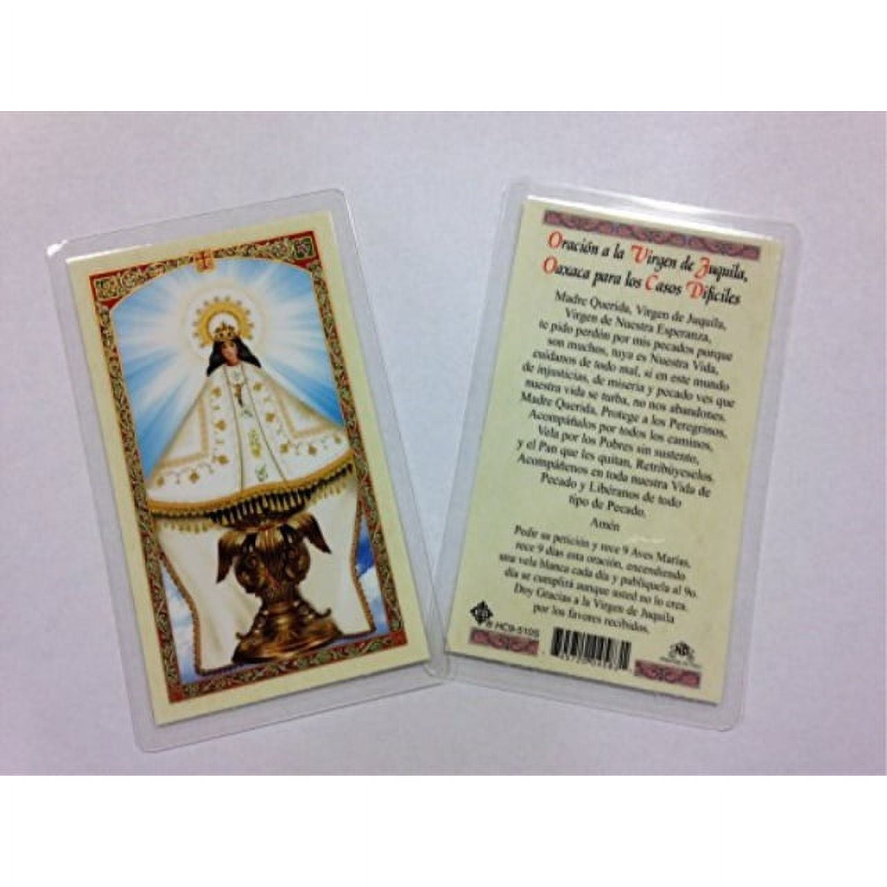 holy prayer cards for the prayer for our lady of juquila (oracion a la ...