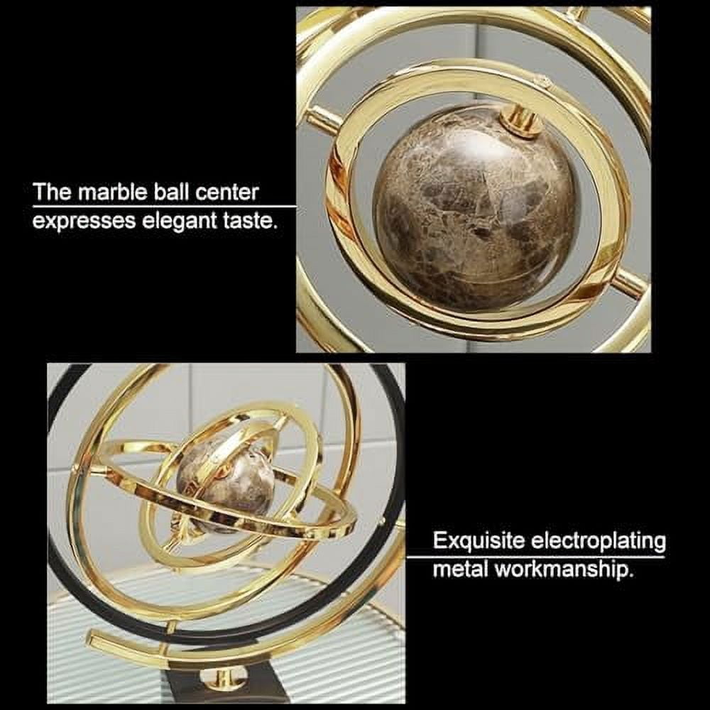 homary Modern Sculpture Decor Abstract Art Decoration Metal Globe ...