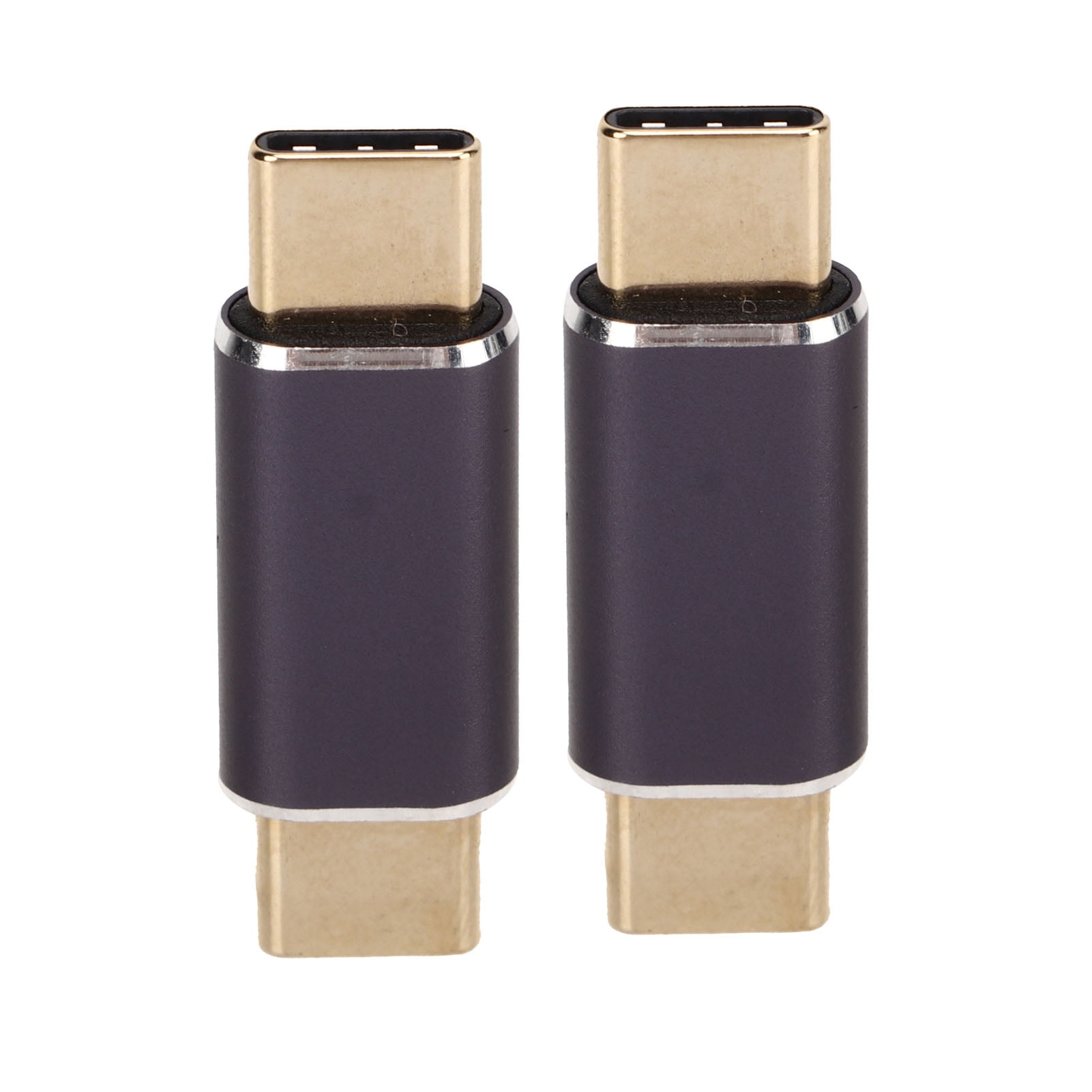 home 2Pcs Type C Male to Type C Male Adapter 40Gbps 100W Straight Mini ...