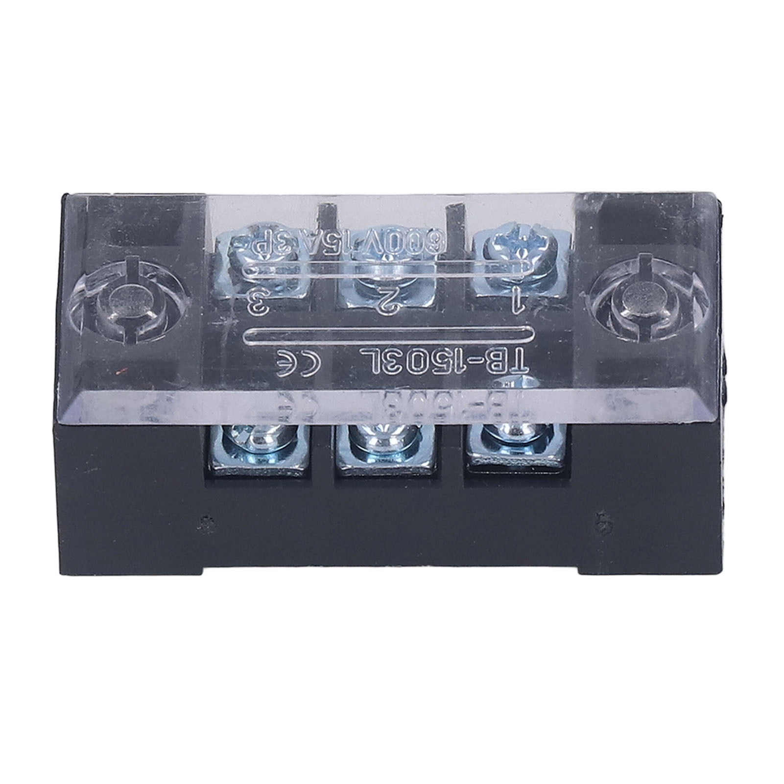 home 5pcs Wire Barrier Block Terminal Strip Professional TB Fixed Brass Dual Row Covered ...