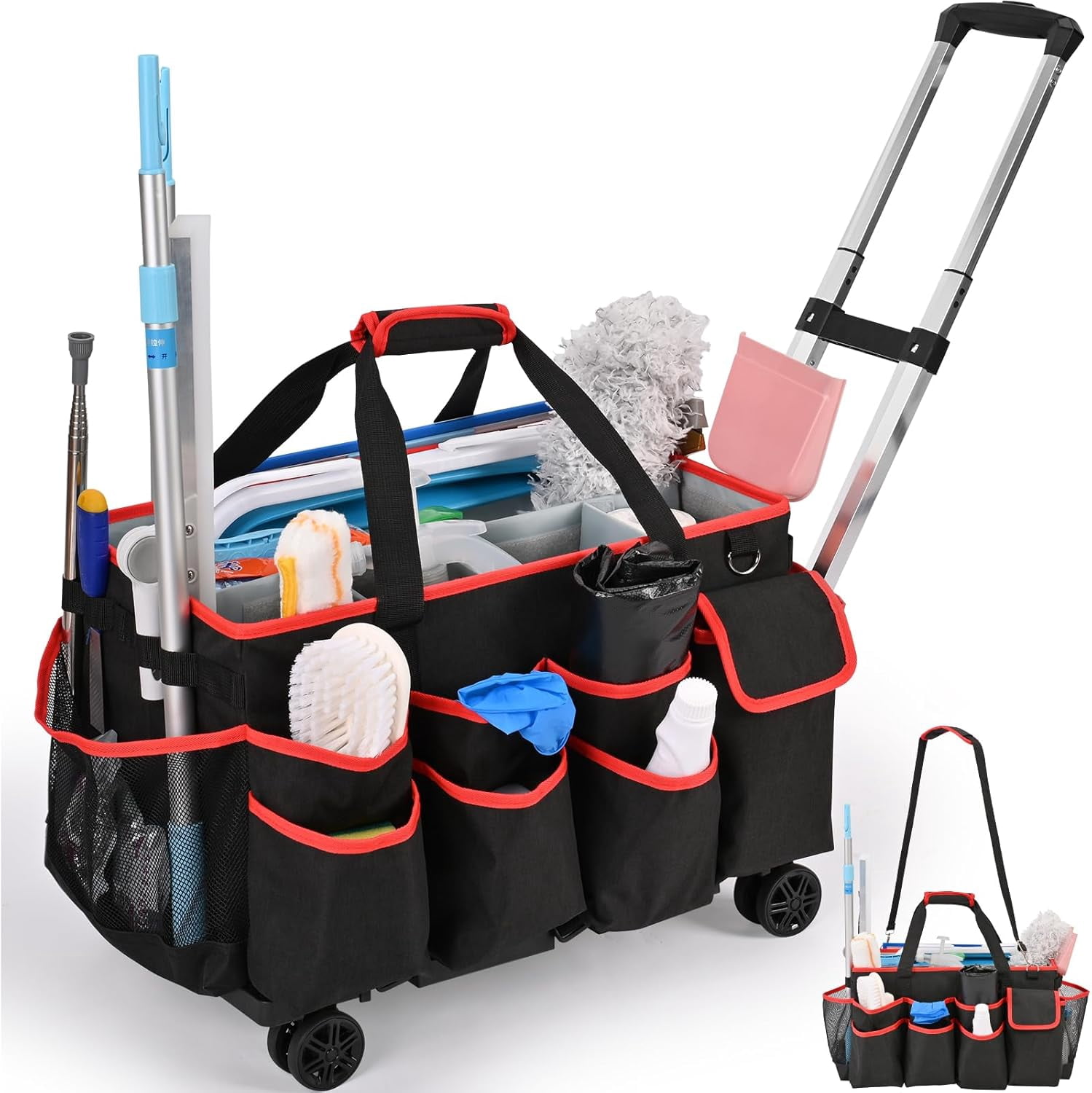 home Cleaning Caddy for Cleaning Supplies Organizer Cleaning Carts on ...