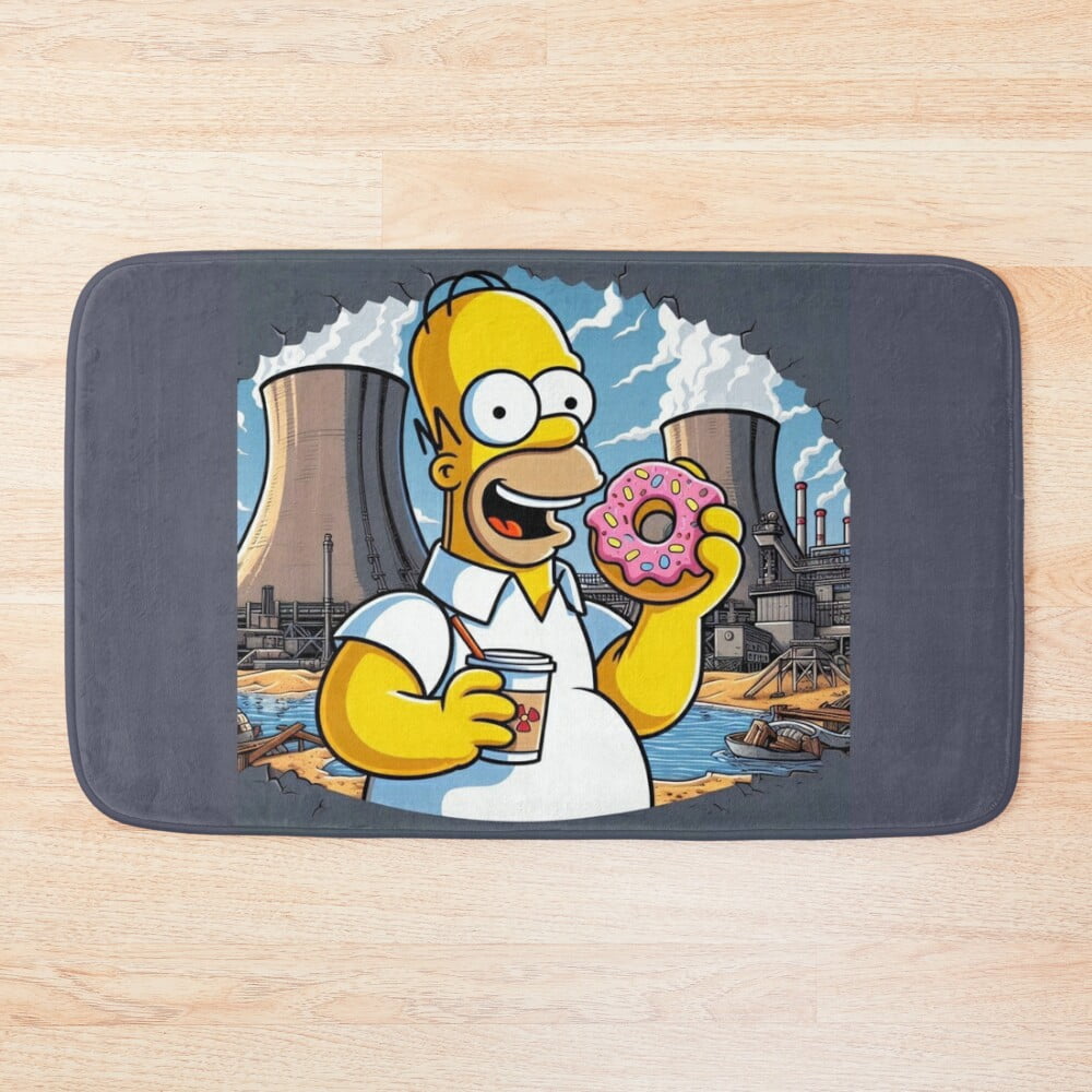 homer simpson the simpsons Bath Mat Funny Welcome Doormat for Entrance ...