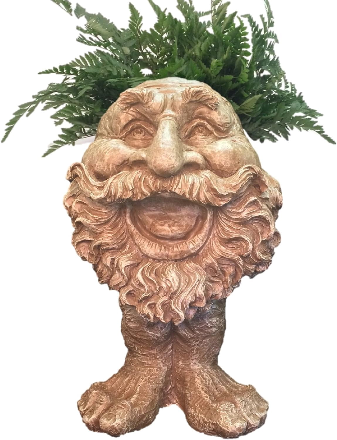 homestyles 18 in. Stone Wash Ole Salty The Muggly Statue Face Planter ...