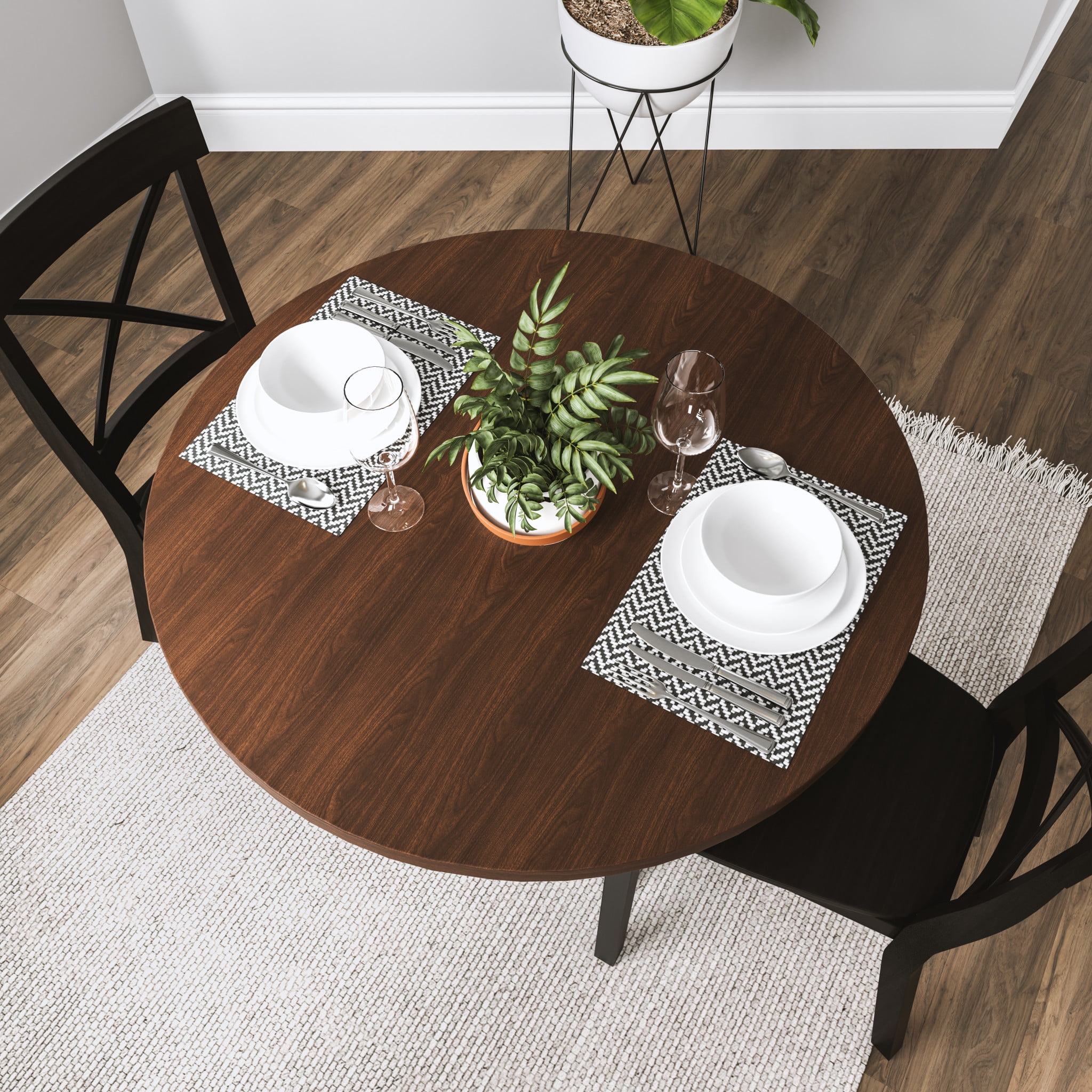 Merge Brown Round Table by homestyles - Walmart.com