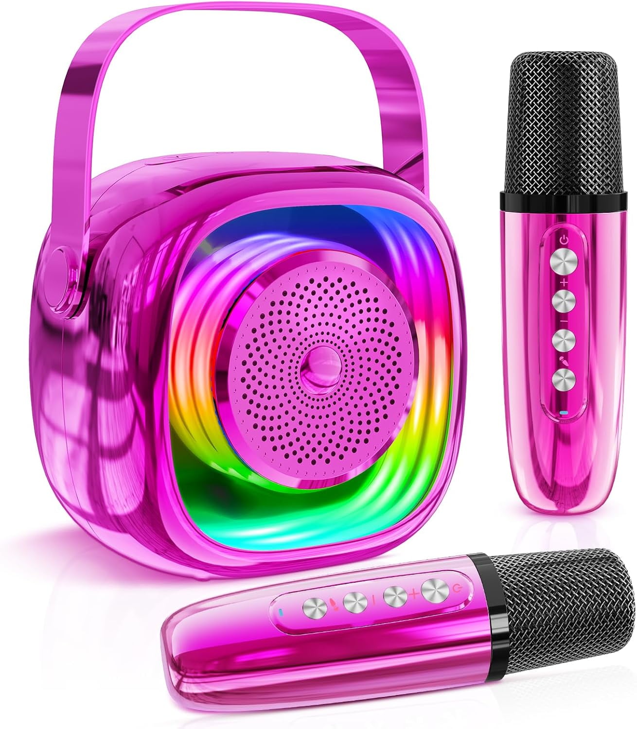 homicozy Mini Karaoke Machine for Kids, Portable Bluetooth Speaker with ...