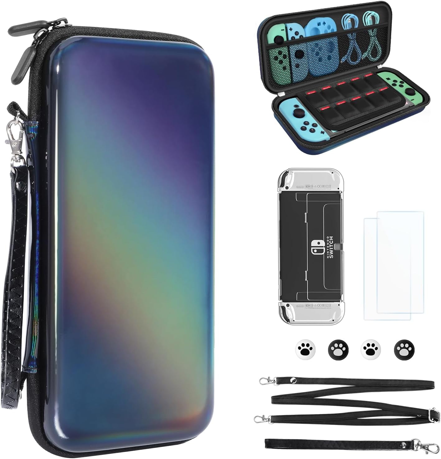 homicozy Nintendo Switch Accessories-Hard Protective Carry Case for ...