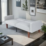 Lifestyle Solutions Alexa Sofa with Rolled Arms, Brown Fabric - Walmart.com