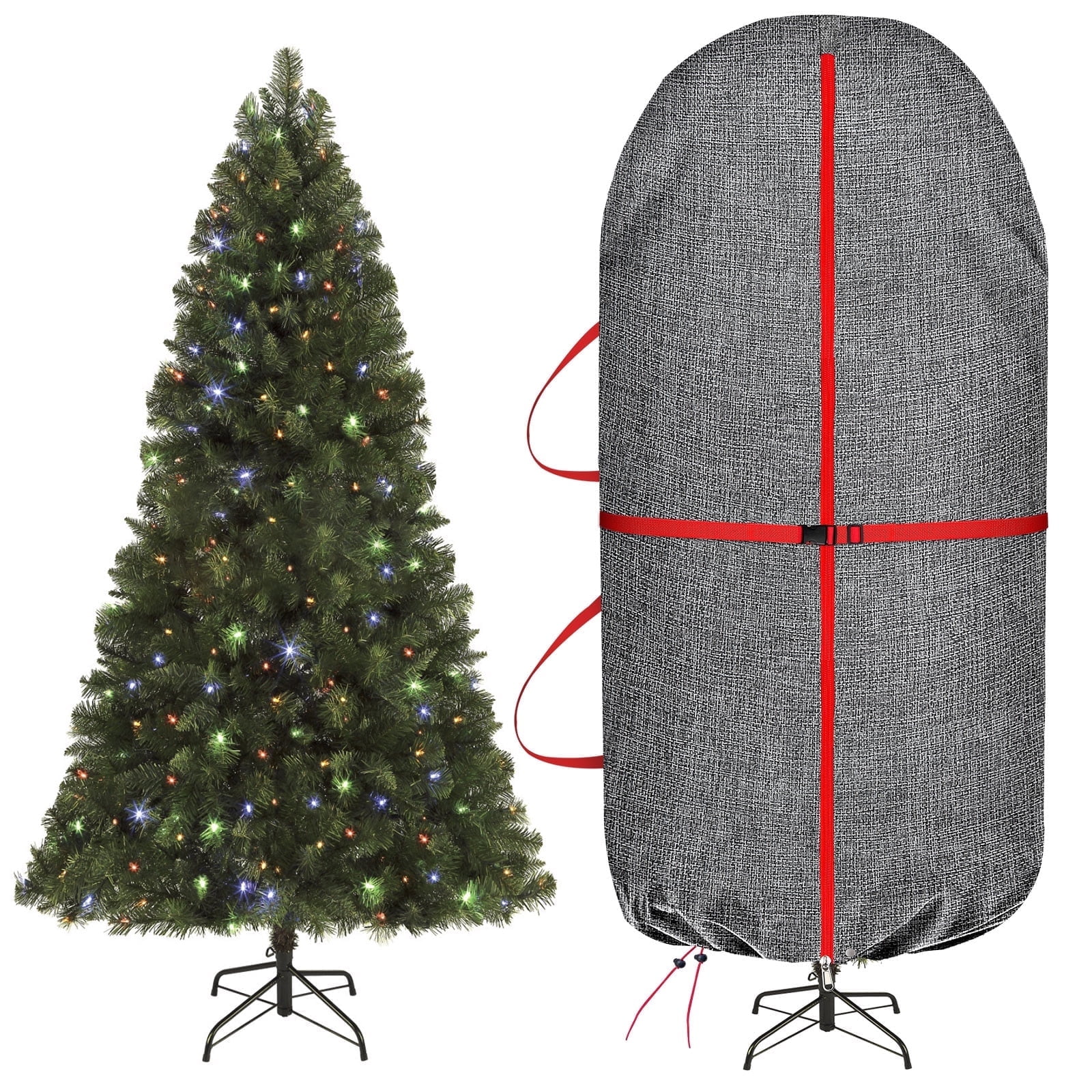 homyfort Upright Christmas Tree Storage Bag – Christmas Tree Cover Bag ...