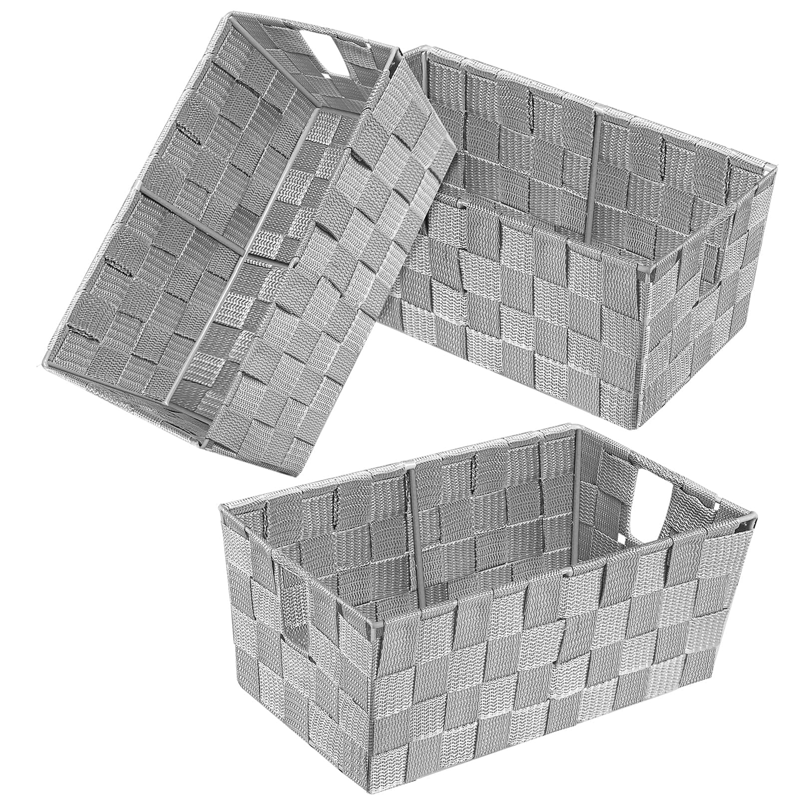 homyfort Woven Baskets for Shelves Storage, Small Organizing Storage ...