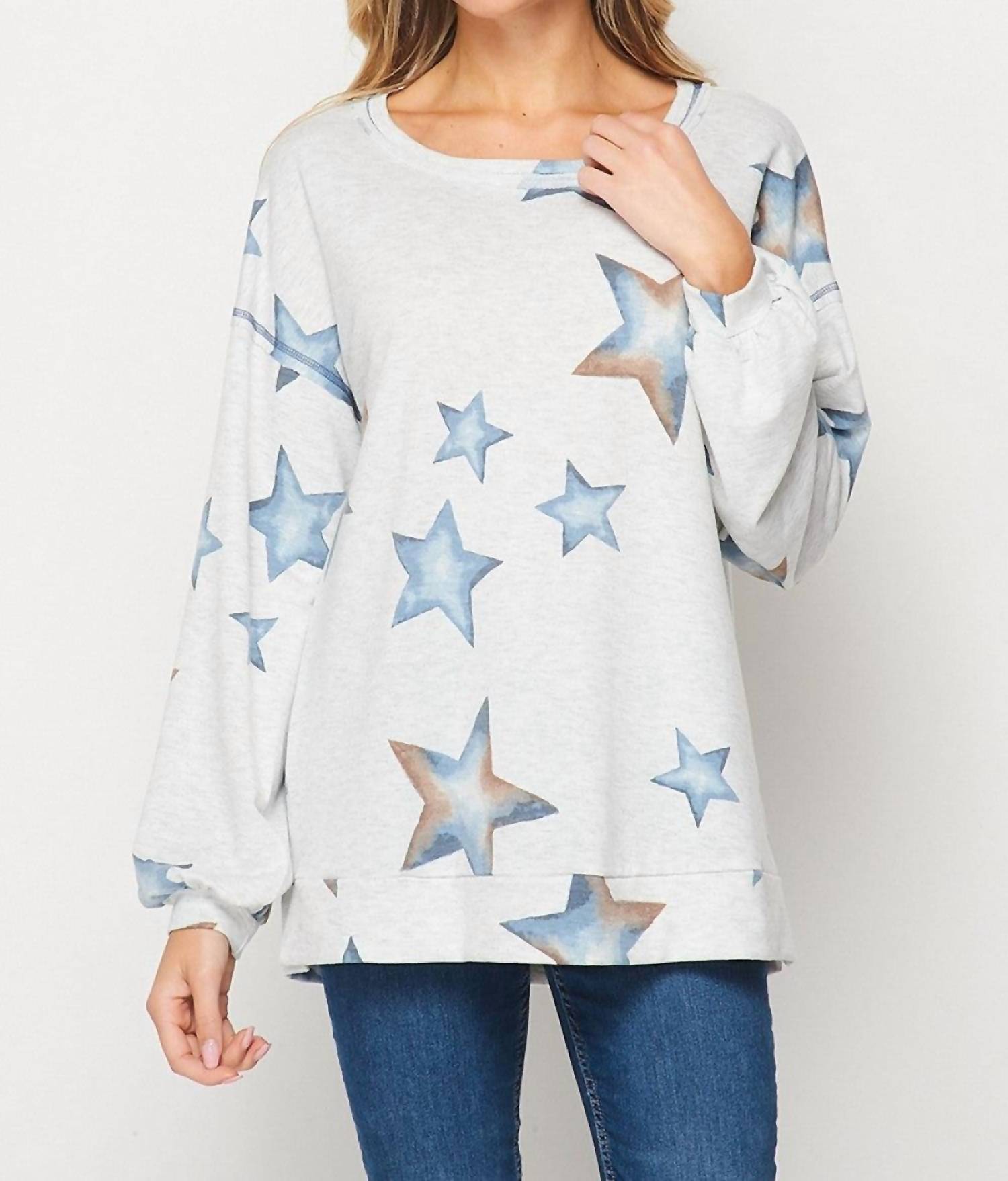 Honeyme Star Print Pullover - Walmart.com