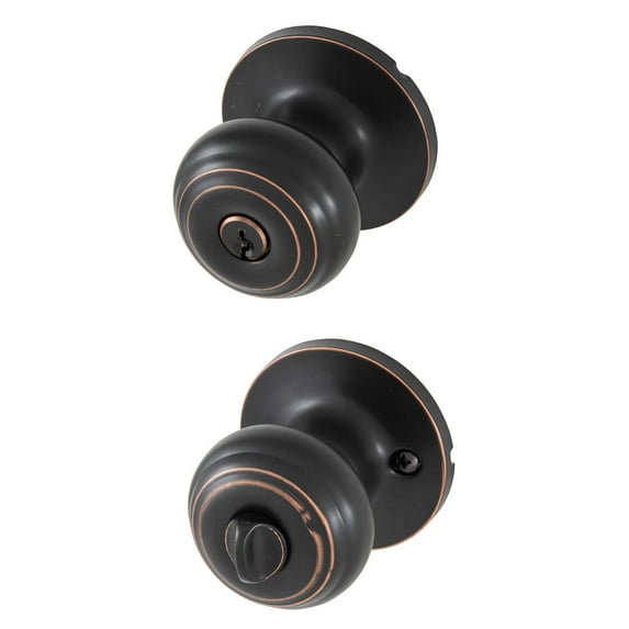 honeywell 8101401 classic entry door knob, oil rubbed bronze - Walmart.com
