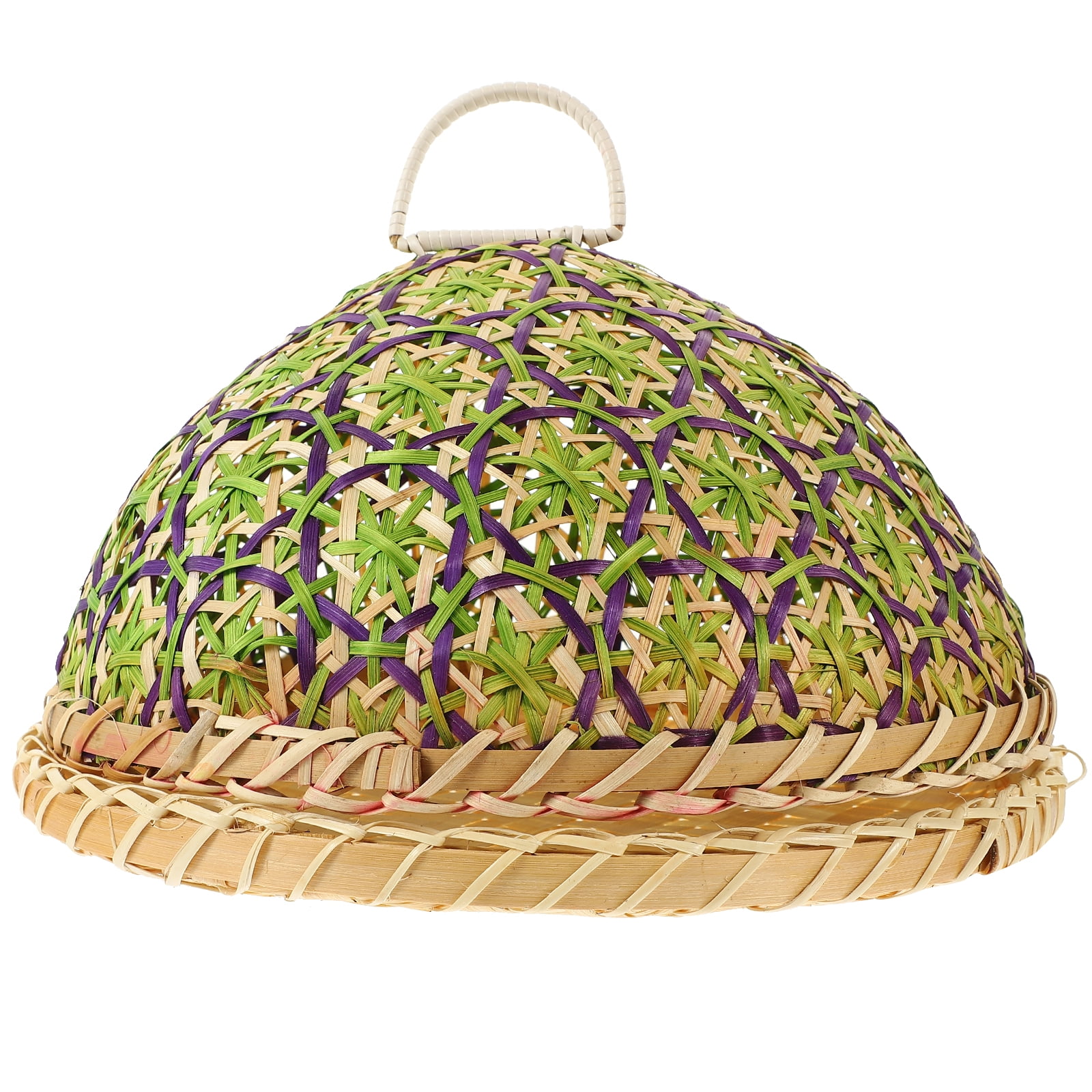 hongheyi 1 Set Bamboo Food Dome and Tray Reusable Food Protection Tent ...