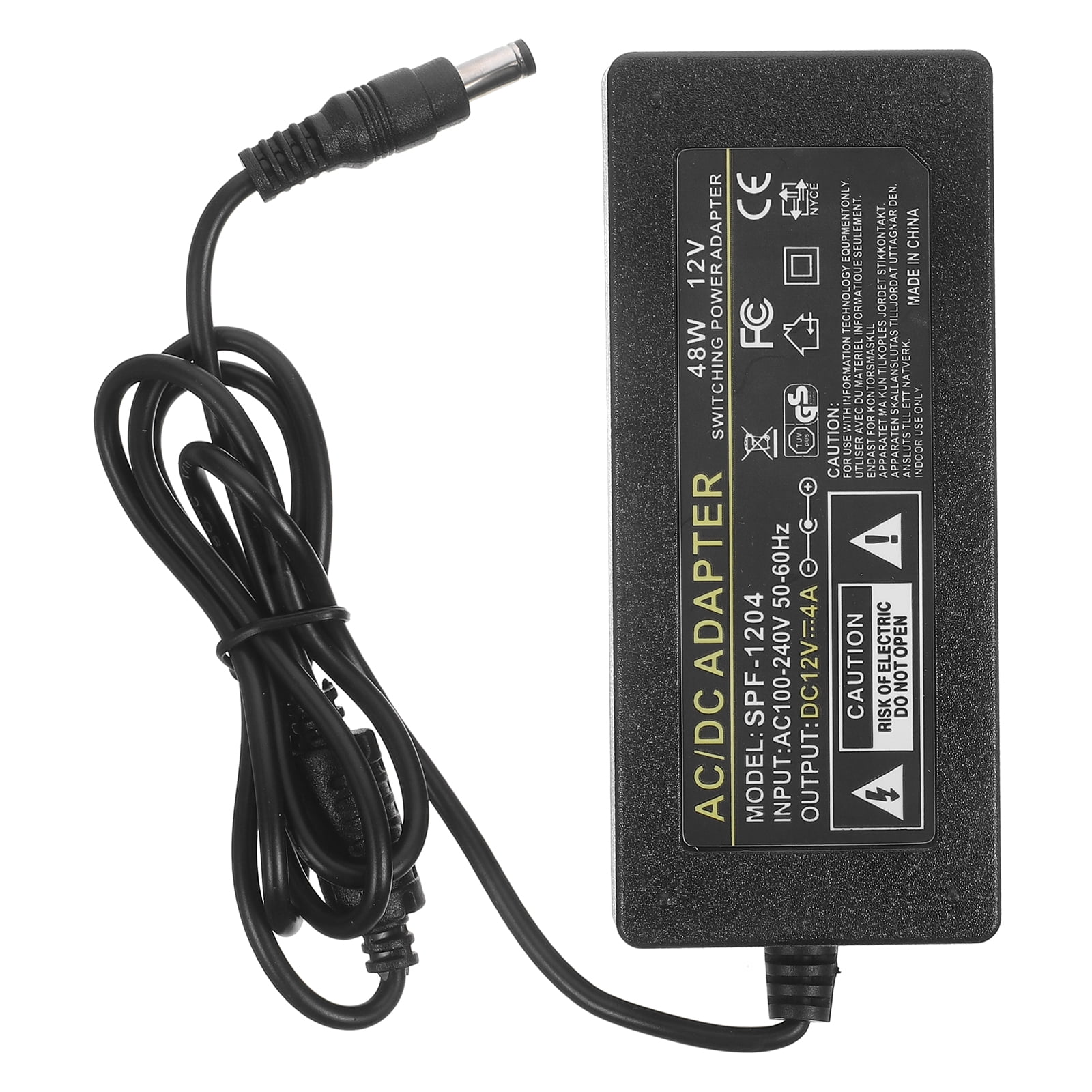 hongheyi 12V 4A Power Adapter 48W Power Supply for CCTV TV Monitor ...