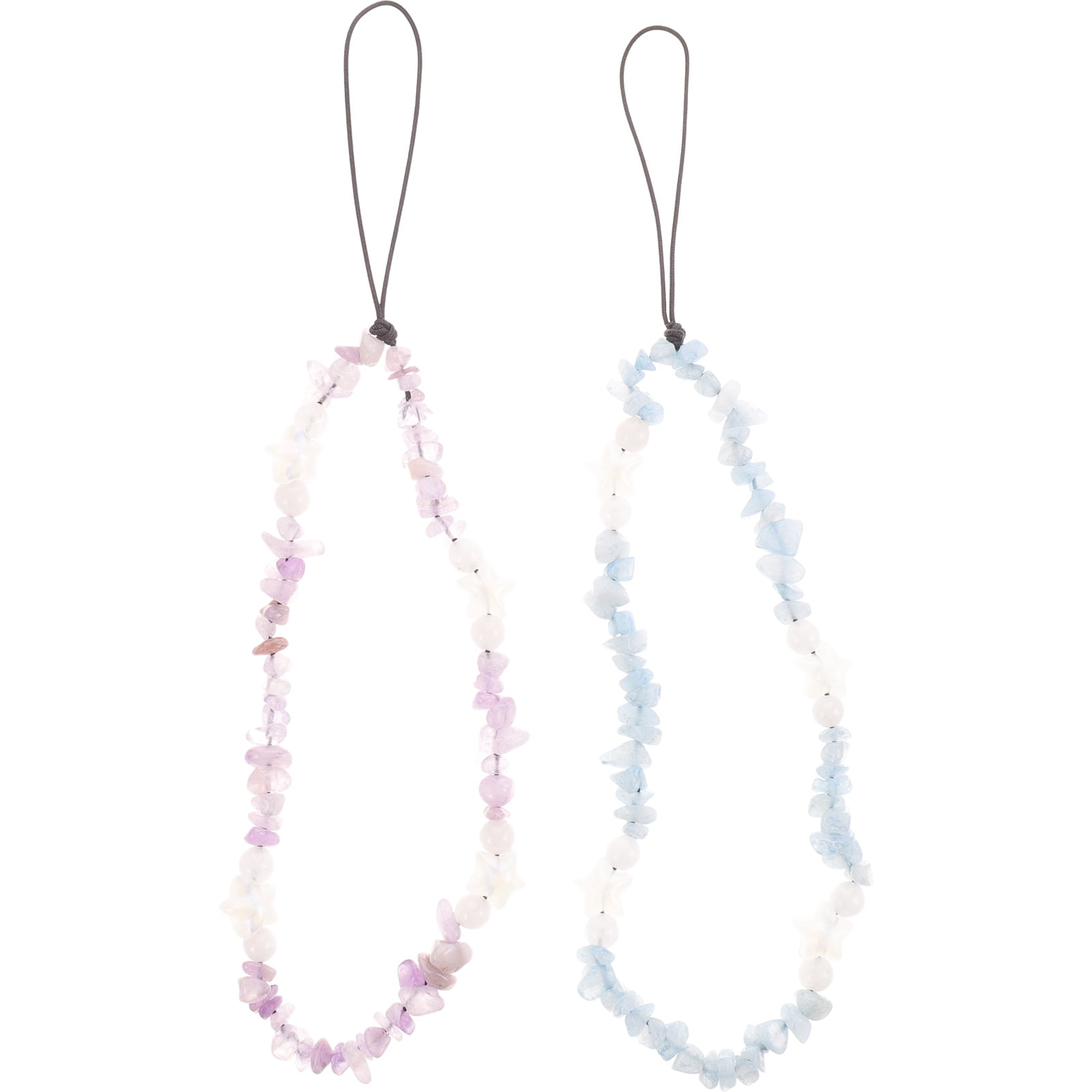 hongheyi 2pcs Crystal Gravel Cellphone Chain Short Lanyard Delicate ...
