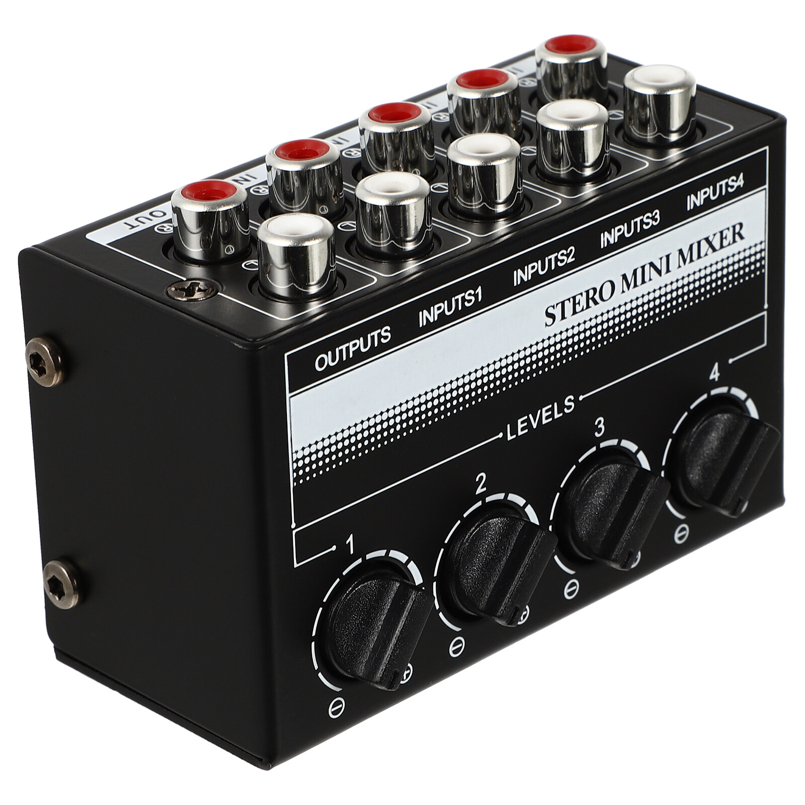 hongheyi Audio Mixer 4-channel Mixer Stereo Mini Mixer Passive Sound ...