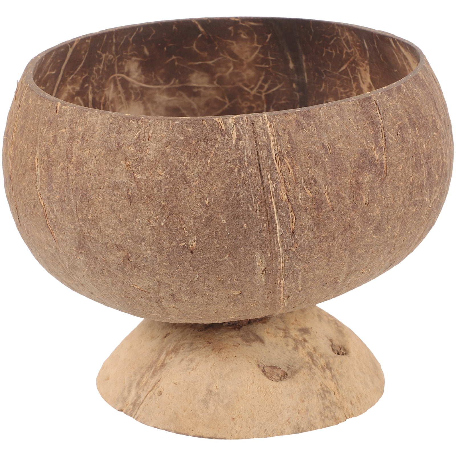 hongheyi Coconuts Shell Bowl Decorative Salad Bowl Natural Coconuts ...