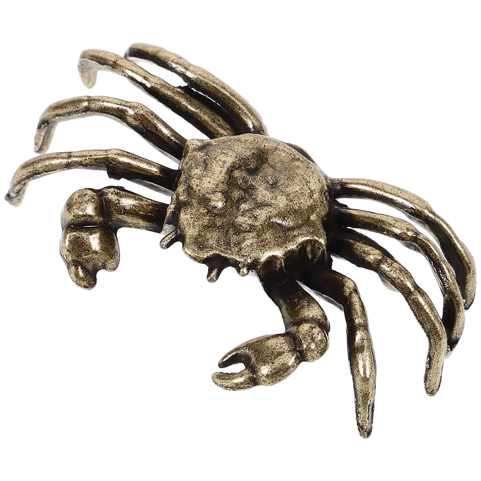 hongheyi Copper Crab Figurine Copper Crab Statue Vintage Crab Statue ...