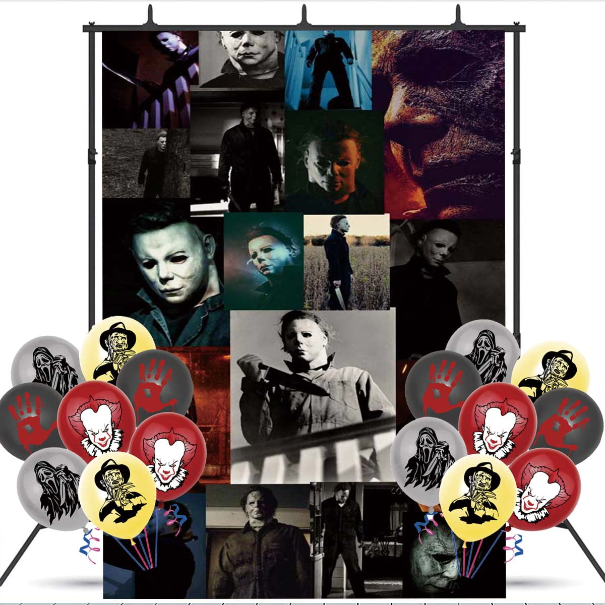 horror Movie Michael Myers Birthday Balloons Party Supplies Banner ...