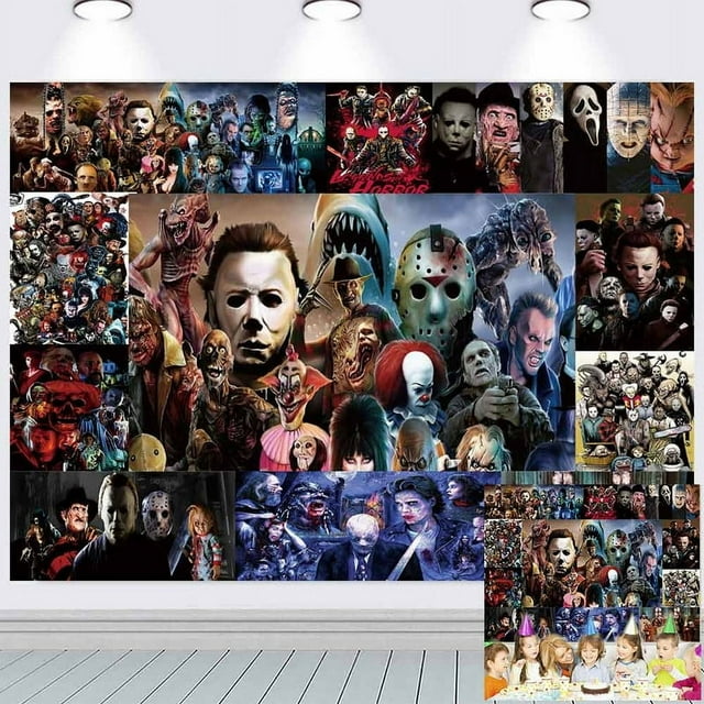horror movie Backdrop Banner Party Supplies Poster Movie Theme ...