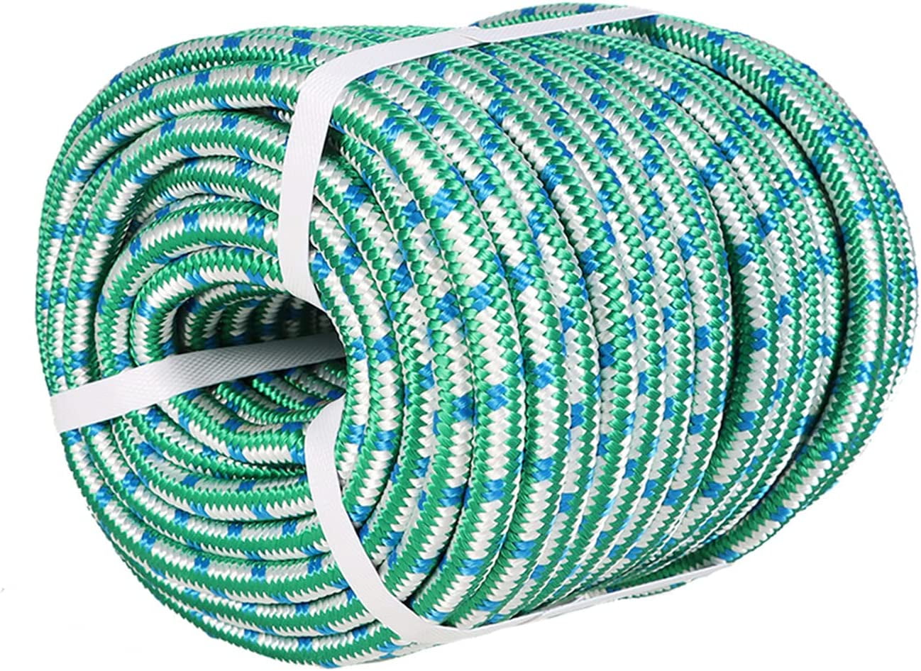 hostic 1/2Inch x 150FT Arborist Tree Rope 16 Strand Braided,Green ...